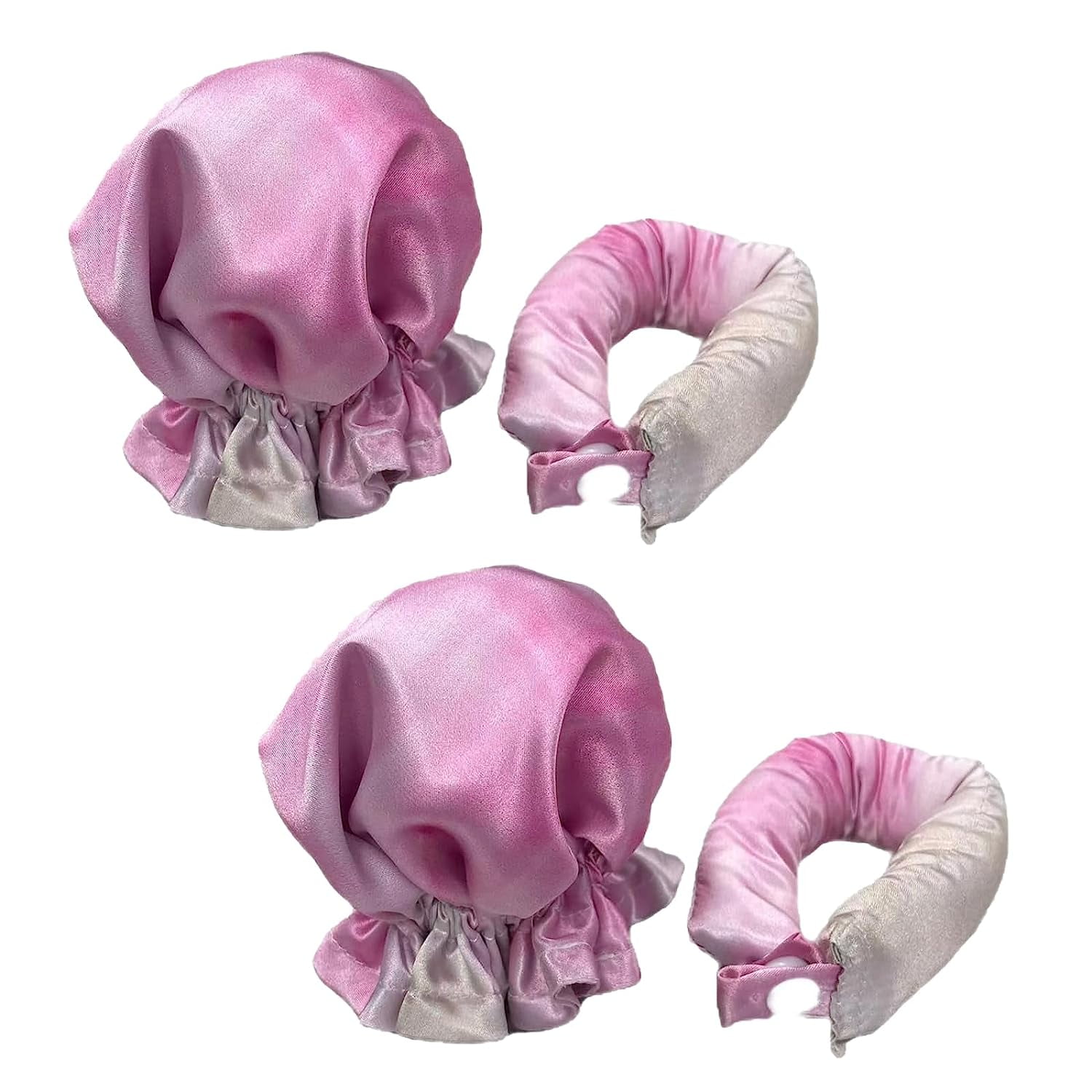 Trianu Satin Hair Curler Heatless, 2 Set Hair Rollers for Heatless ...