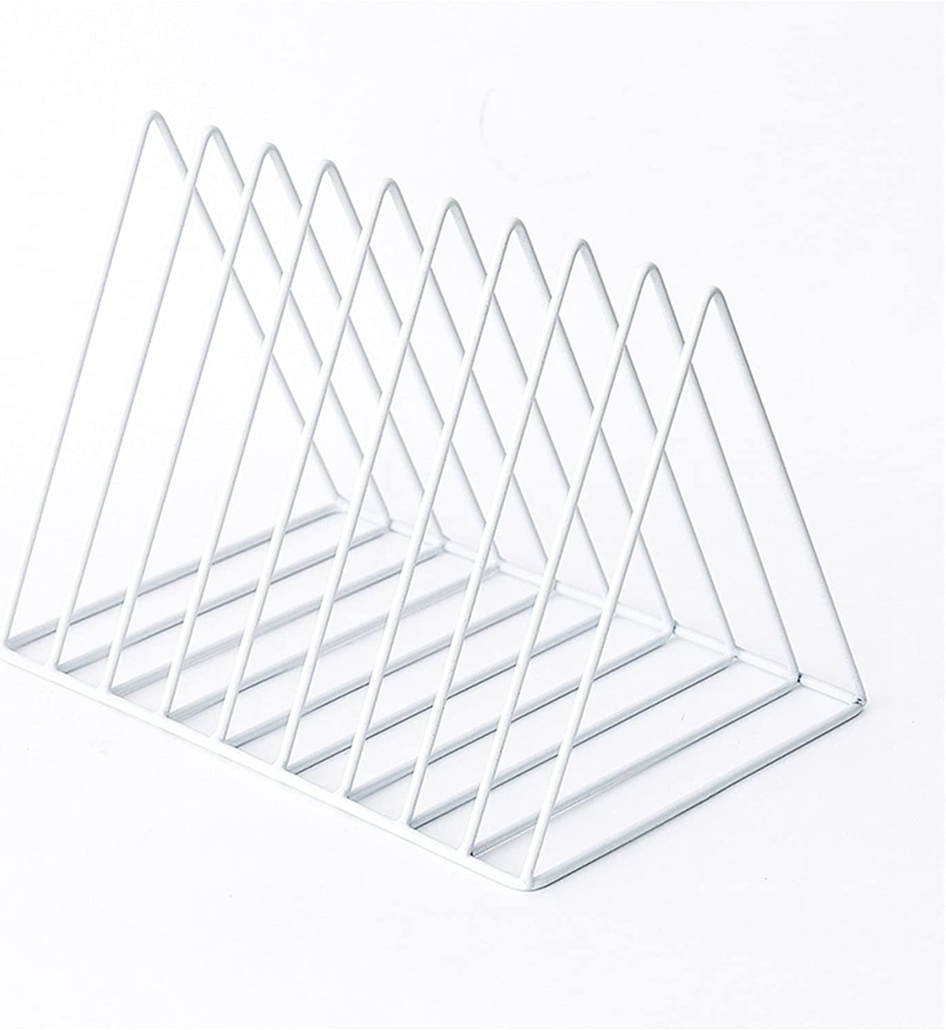 Trianu Vinyl Record Holder Storage, Metal Magazine Book Album Display ...