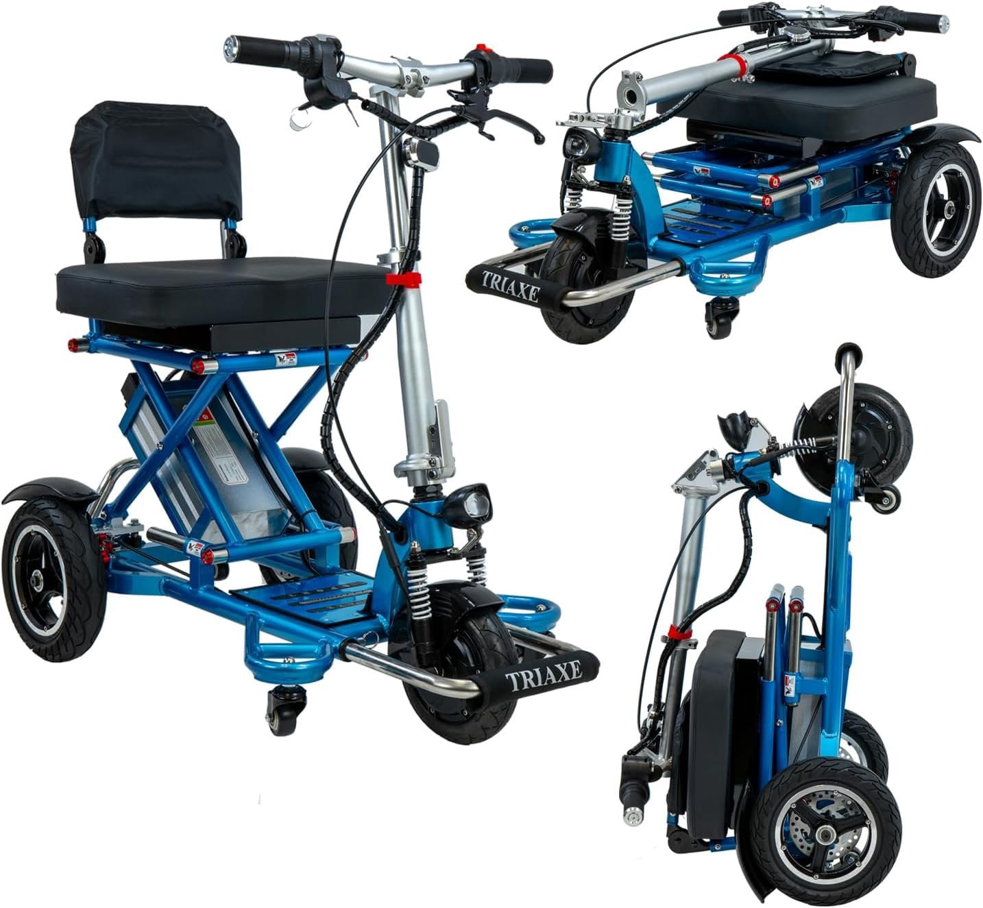 Triaxe Sport Folding Travel Scooter - Lightweight 3 Wheel Mobility ...