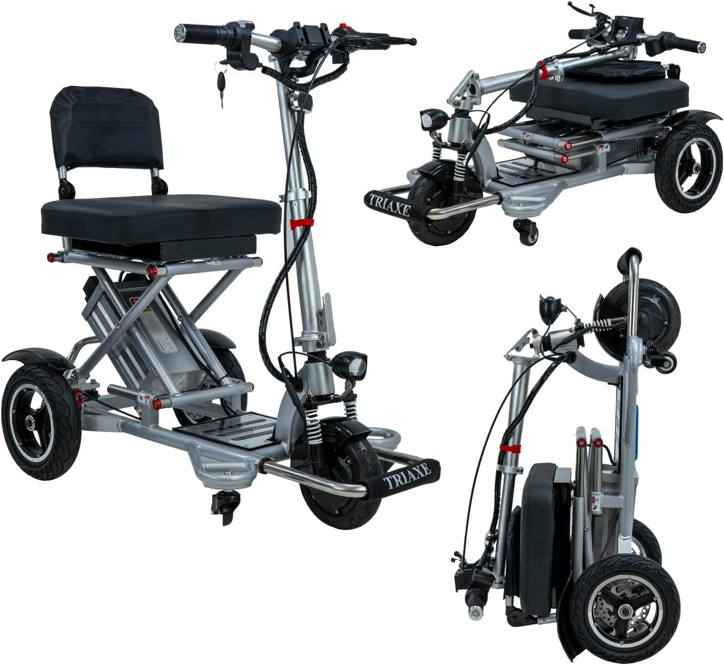 Triaxe Sport Folding Travel Scooter - Lightweight 3 Wheel Mobility ...