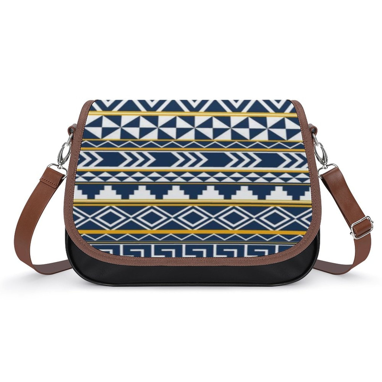 Tribal 2 Pu Leather Shoulder Bag Essential For Daily Travel Simple ...