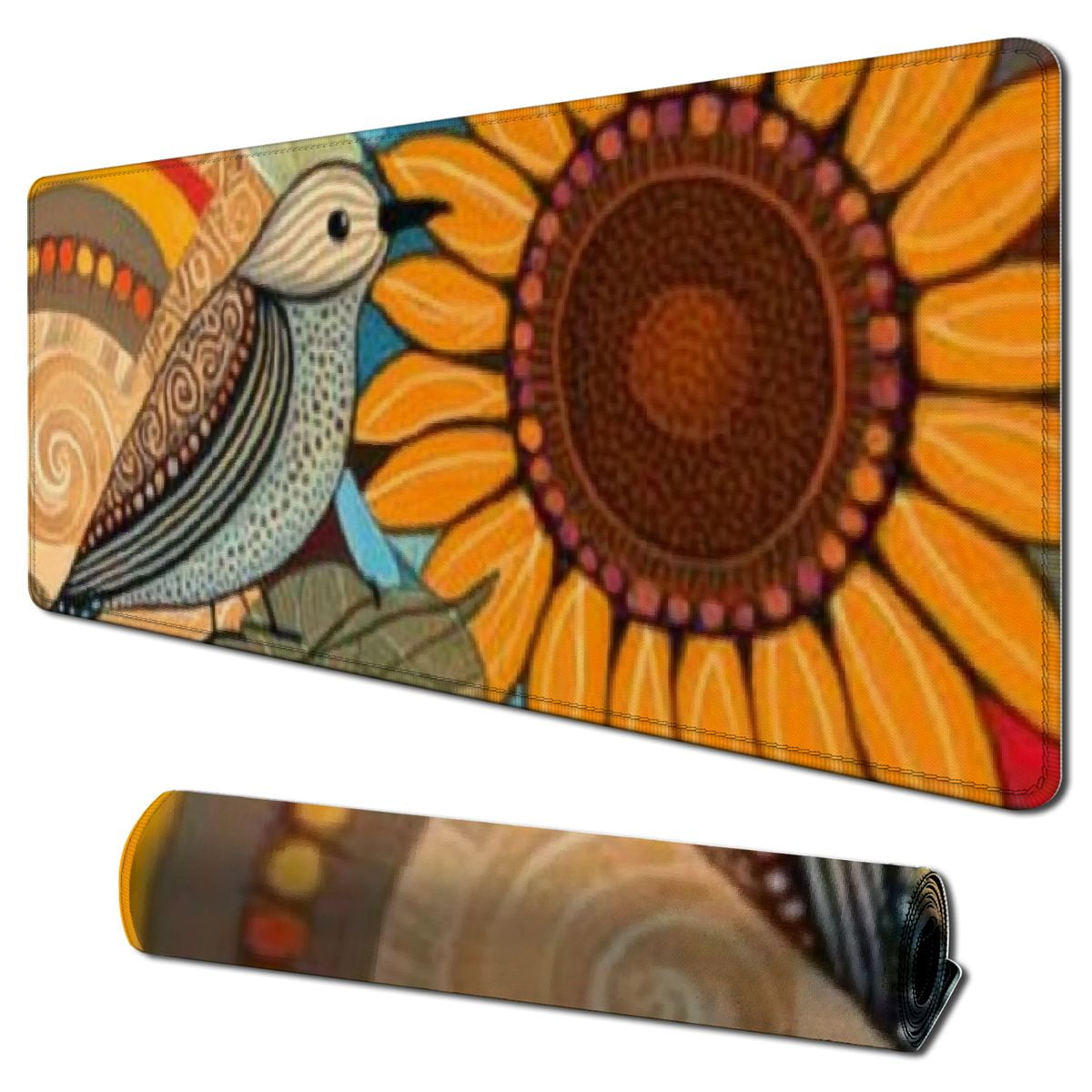 Tribal African Stripes Large Mouse Pad Gaming Mousepad Non-Slip Rubber ...