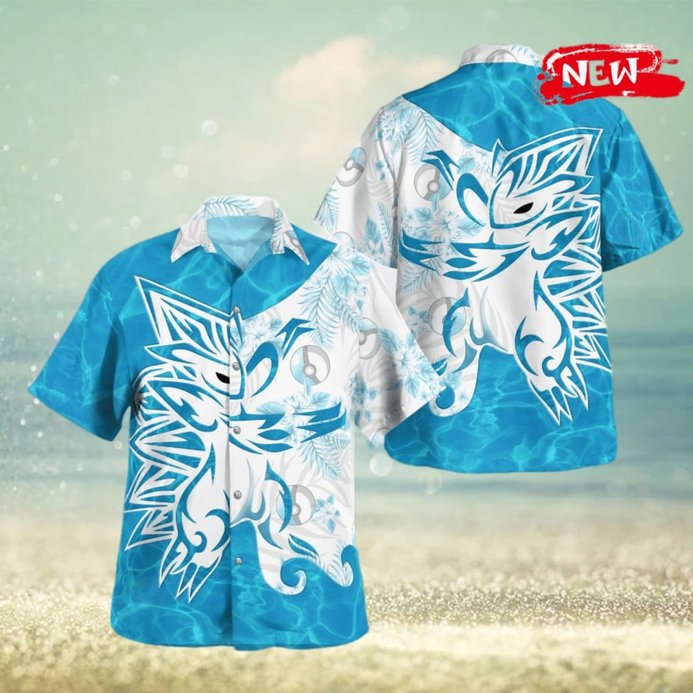 Tribal Alolan Sandslash Design Hawaiian Shirt and Short - Walmart.com