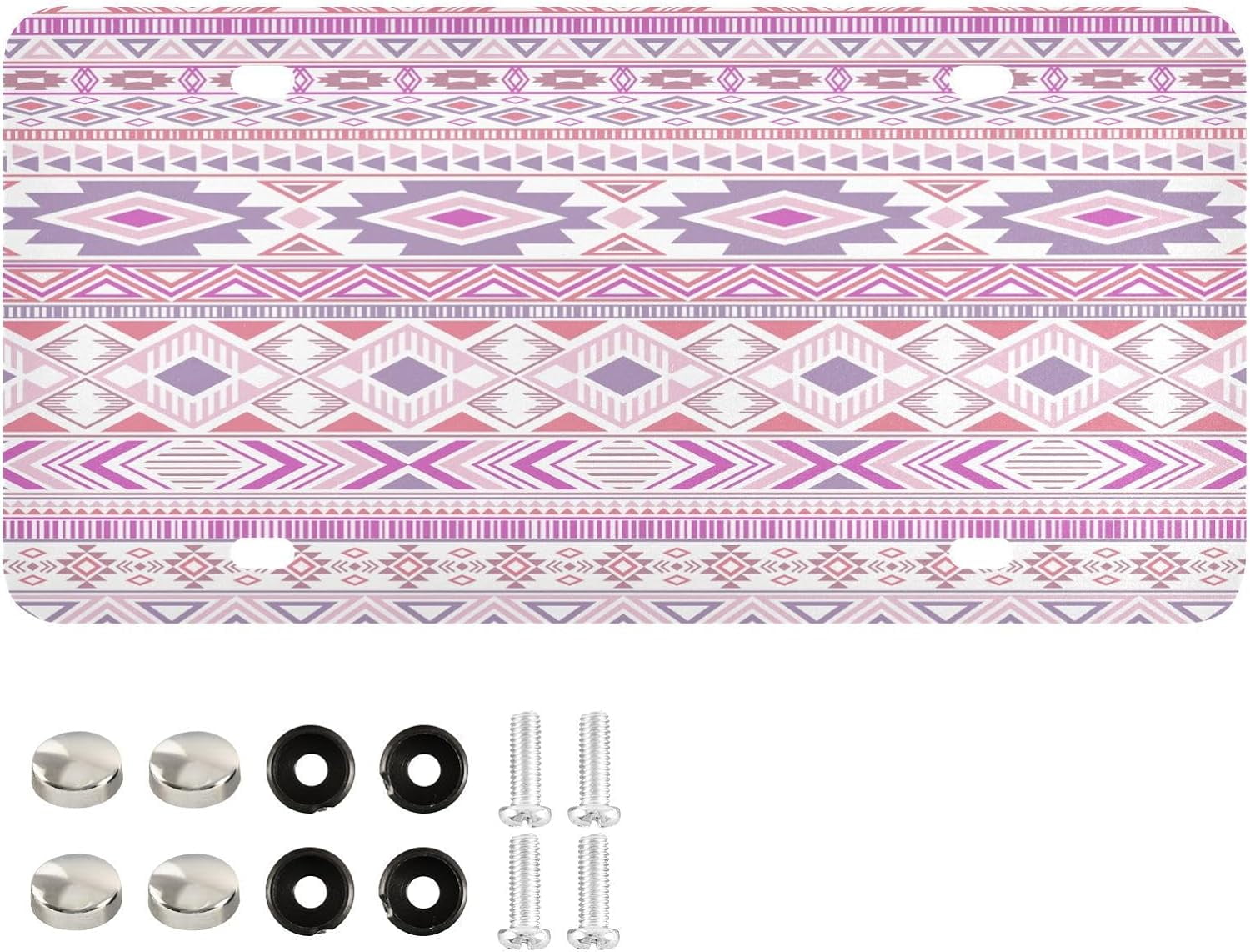 Tribal Aztec Navajo Pink License Plates Front License Plate Covers ...
