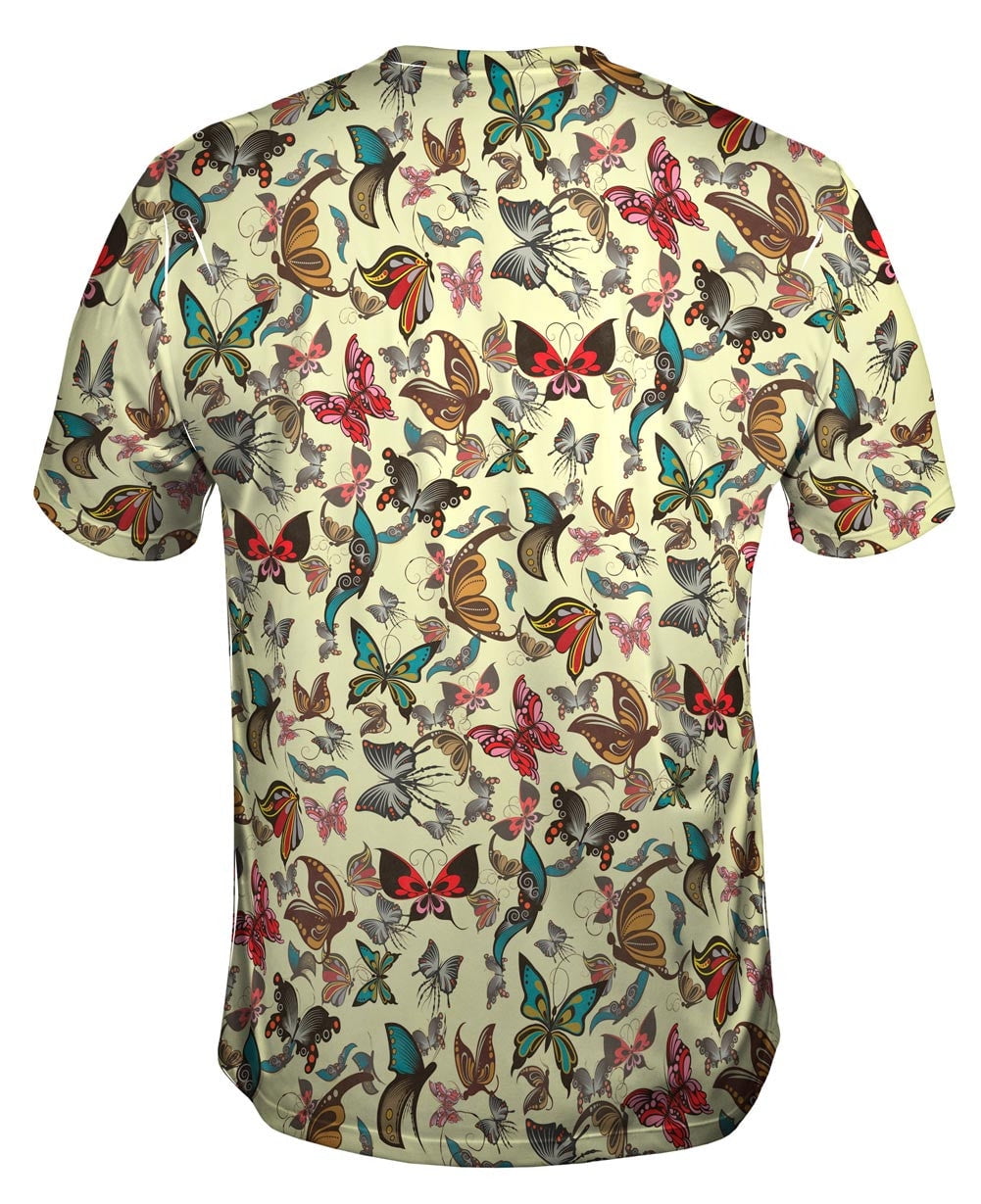 Tribal Beautiful Butterflies Mens T-Shirt All Over Print - Walmart.com