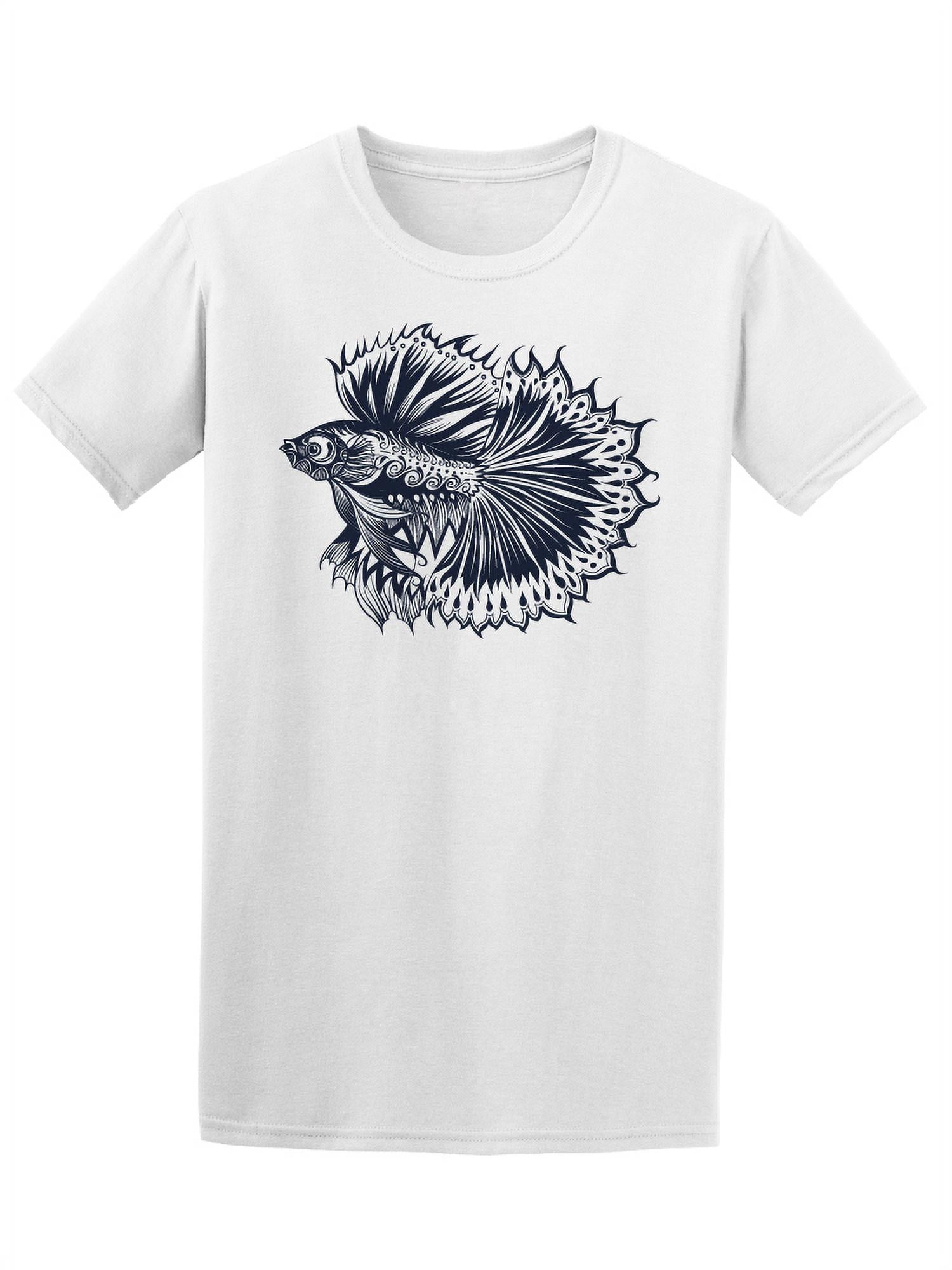 Tribal Body Betta Fish Tee Men's -Image by Shutterstock - Walmart.com