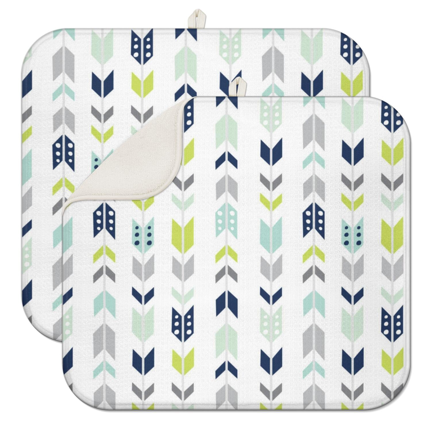 Tribal Boho Coffee Mat Microfiber Dish Draining Pad Vintage Kitchen ...