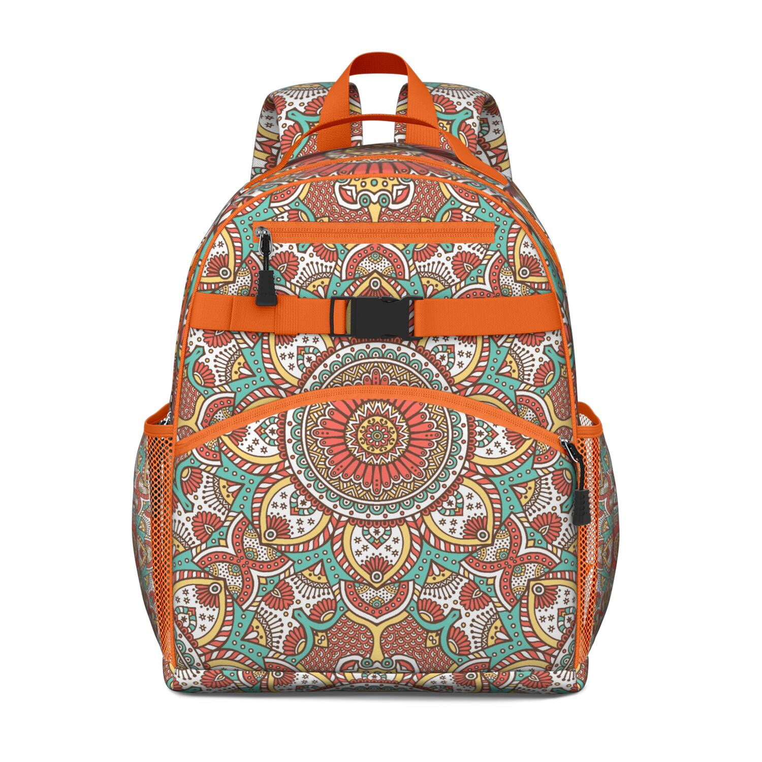 Tribal Boho Mandala Backpack - Spine-Protecting Ergonomic School Bag ...
