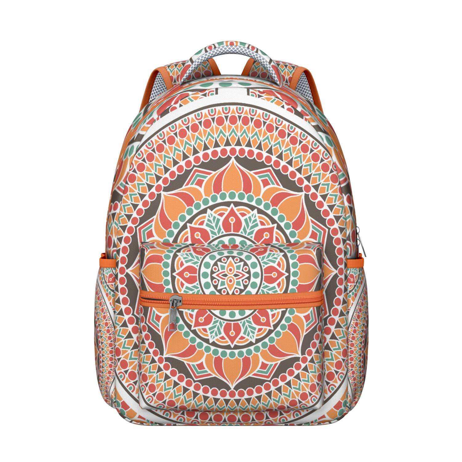Tribal Boho Mandala Students’s Backpack Comfortable School Bag with ...