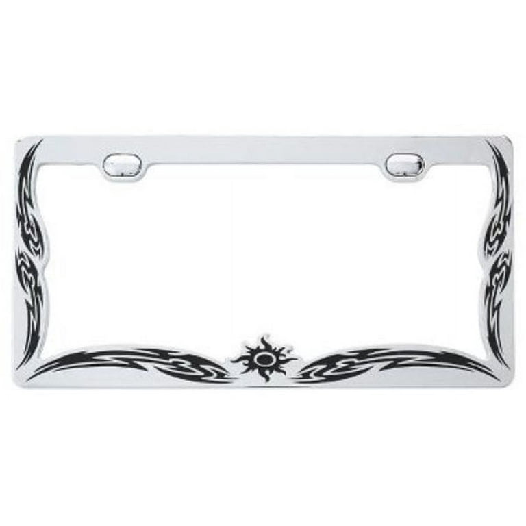 Decorative Chrome License Plate Frames | Shelly Lighting