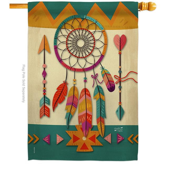 Tribal Dreamcatcher Country Living Southwest 28 x 40 in. Double-Sided ...