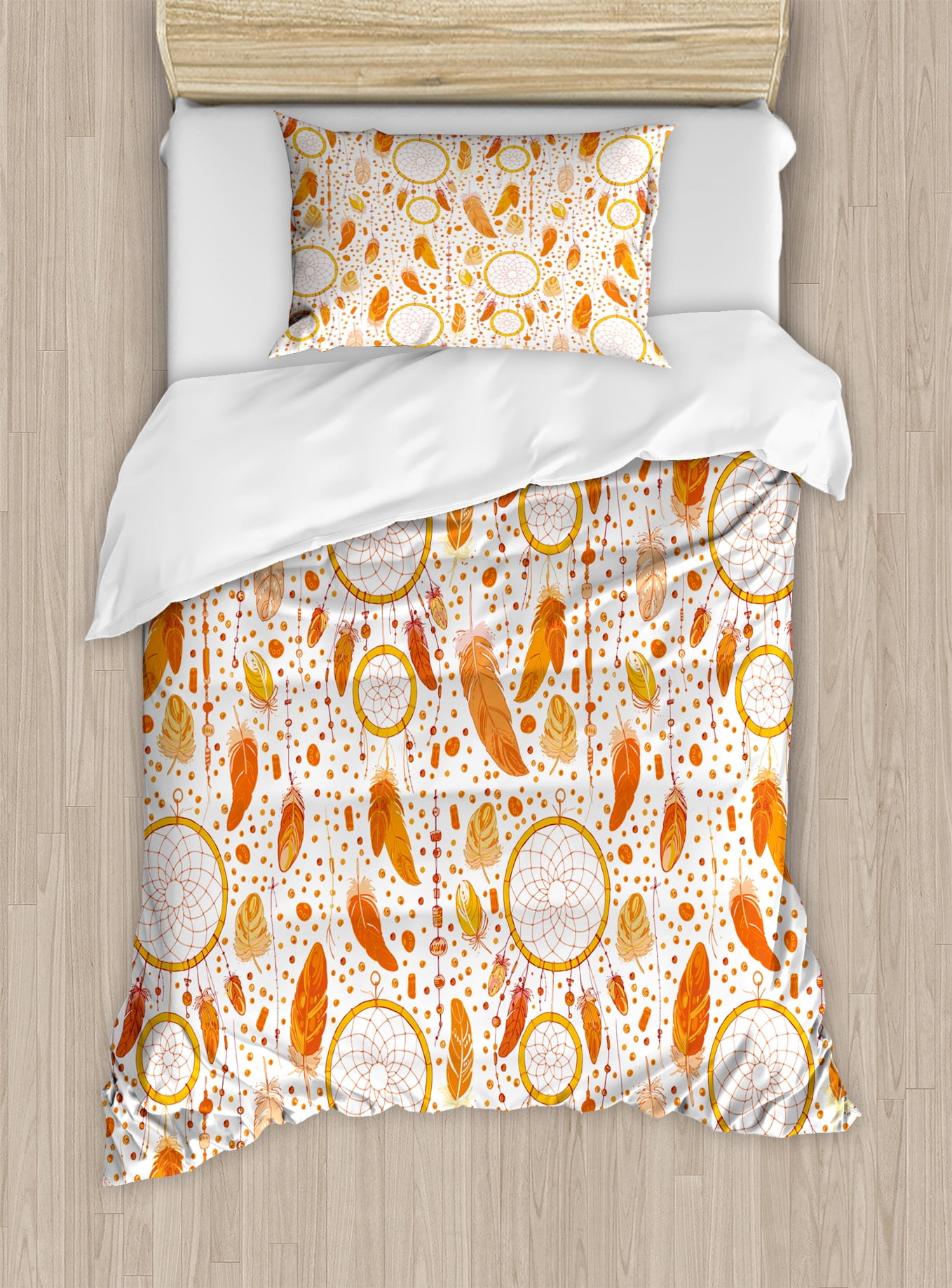 Tribal Duvet Cover Set, Various Sized Dreamcatchers Native Change ...