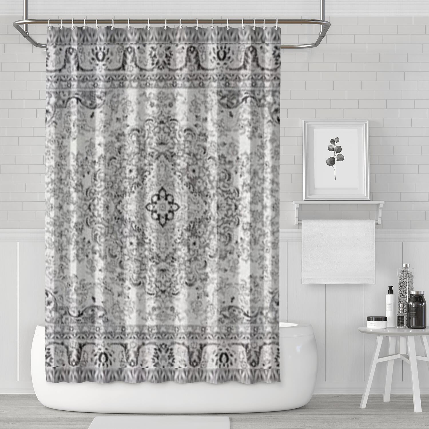 Tribal Earthy Shower Curtain 72x72 Inches, Quick-Drying Polyester with ...