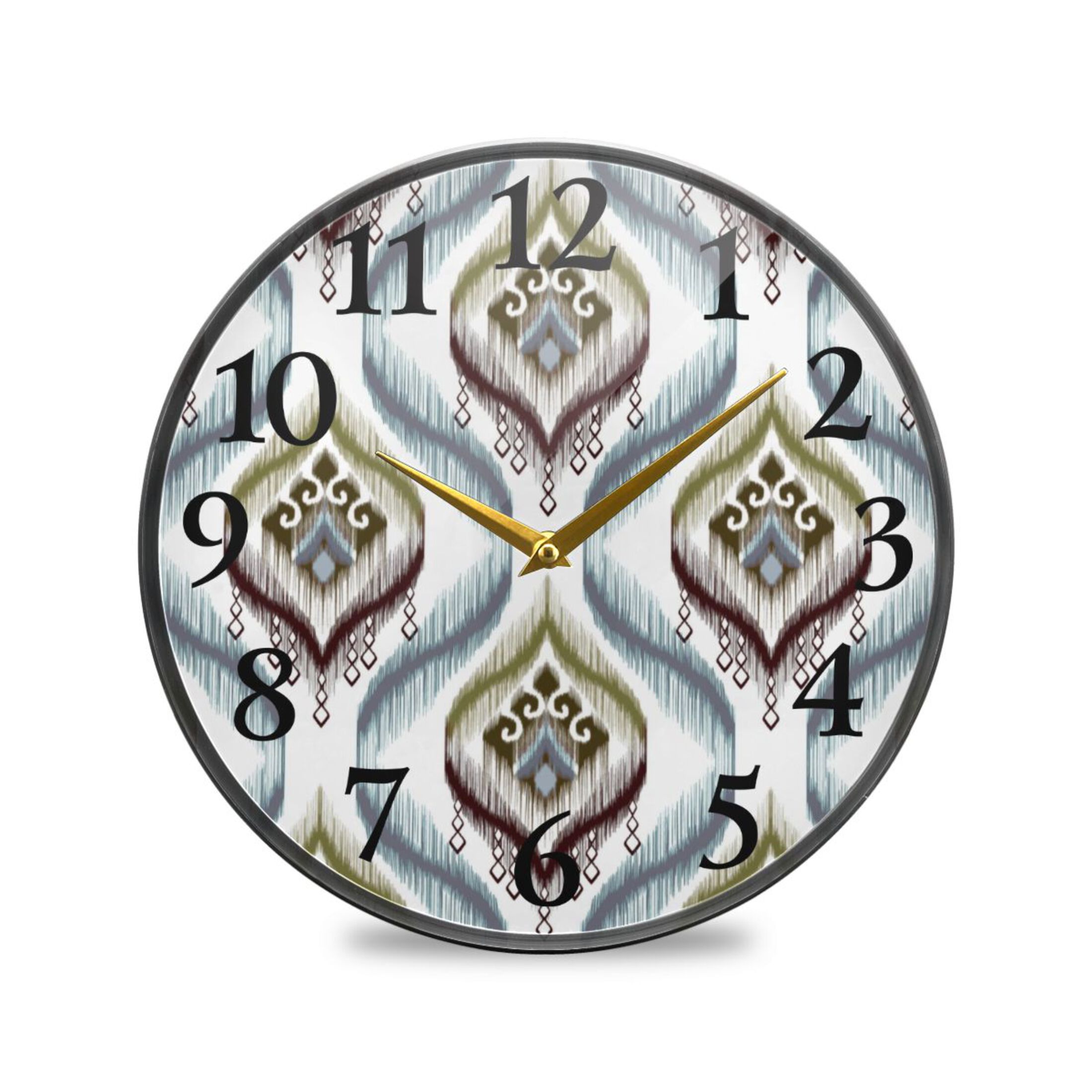 Tribal Ethnic Indian Mandala Wall Clocks Battery Operated 9.5 Inch ...