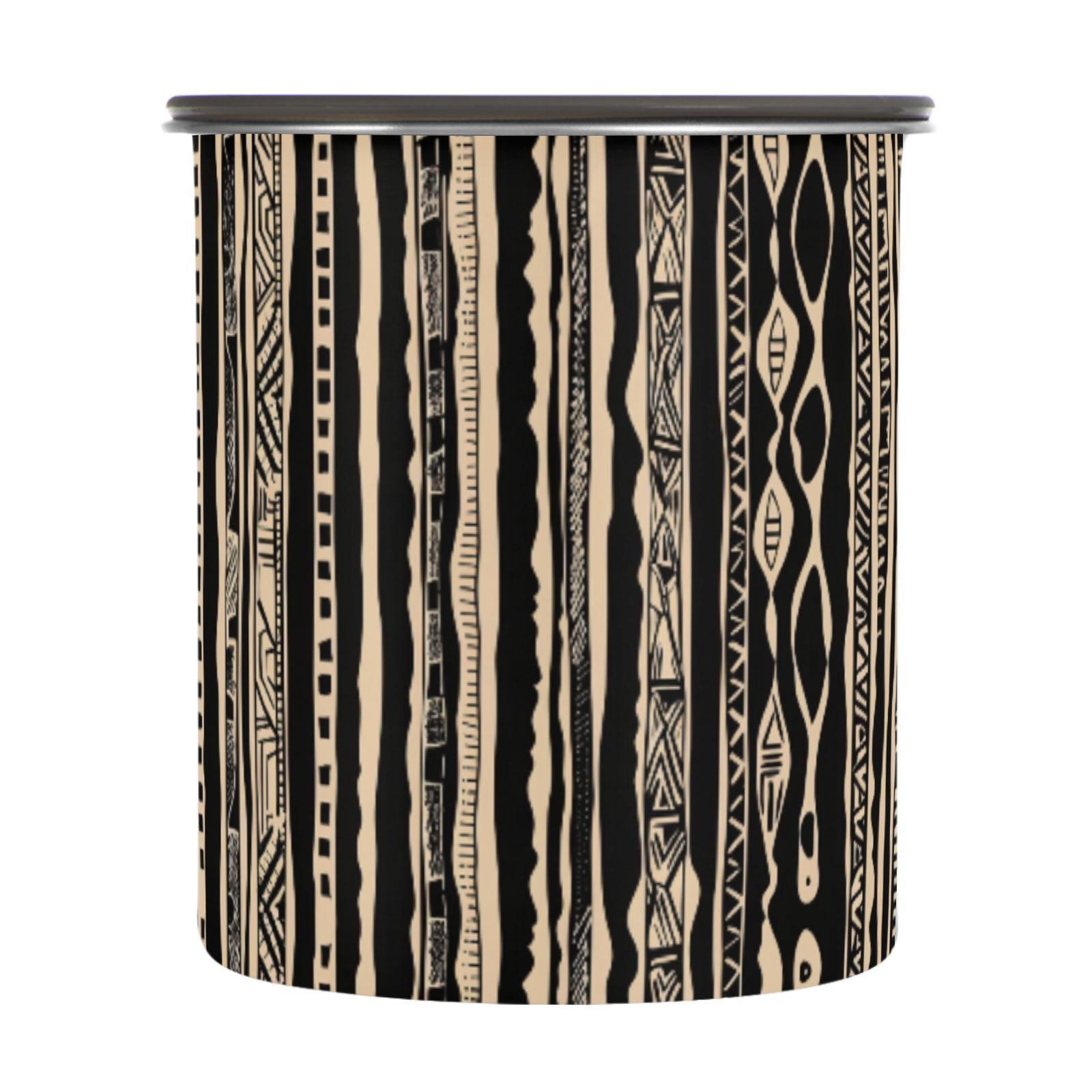 Tribal Ethnic Stripes Airtight Coffee Bean Canister 30oz Food Storage Containers with Lids For ...