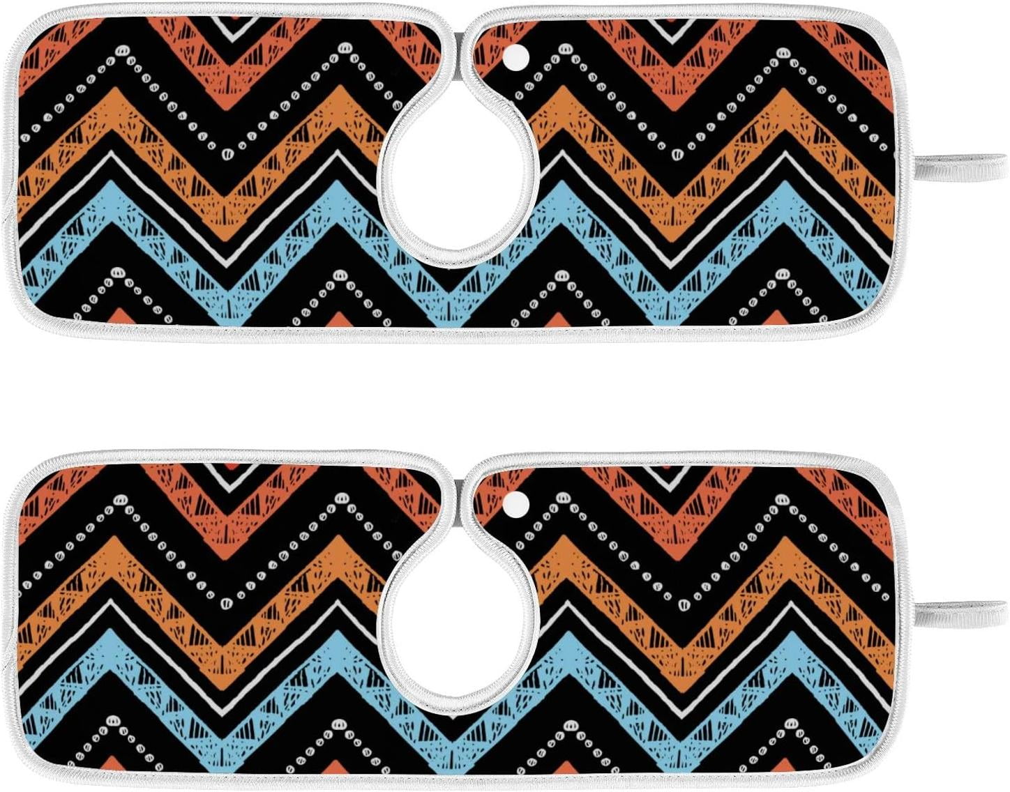 Tribal Ethnic Stripes Sink Splash Guard for Faucet 2 Packs Faucet ...