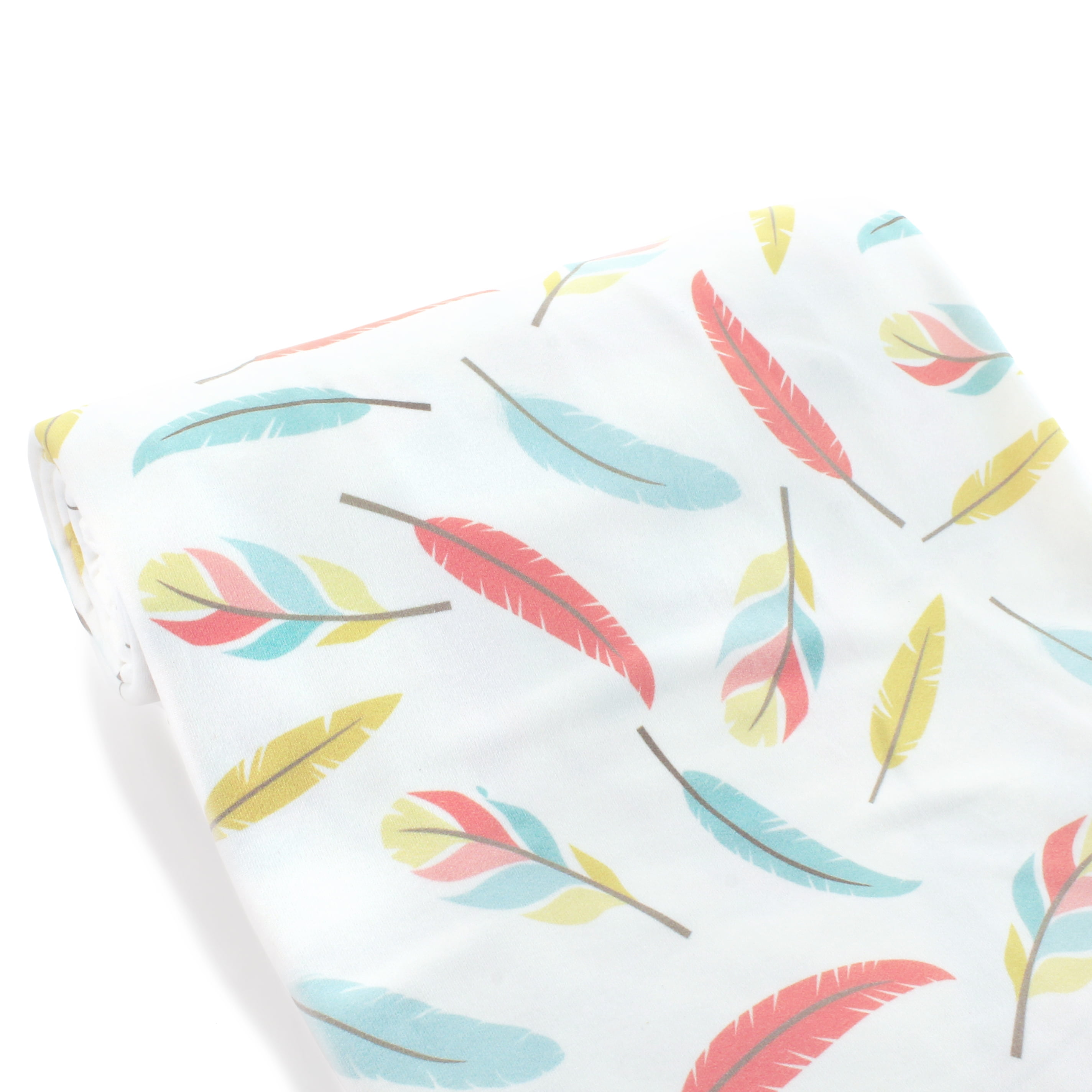 Tribal Feathers DBP Fabric - Double Brushed Polyester 4 Way Stretch - 1 ...