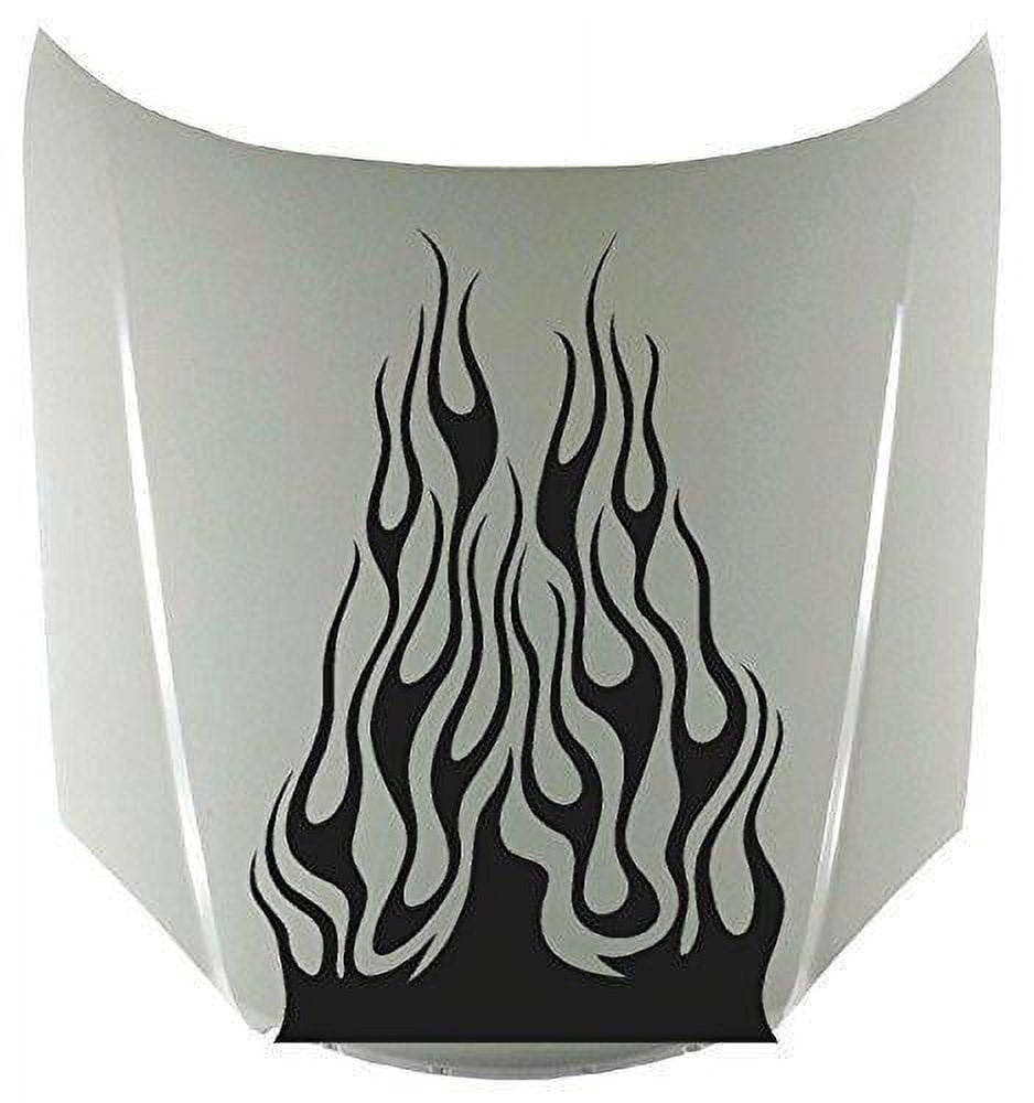 Tribal Flame Fire Car Decals Hood Decal Vinyl Sticker Graphic HF18 ...
