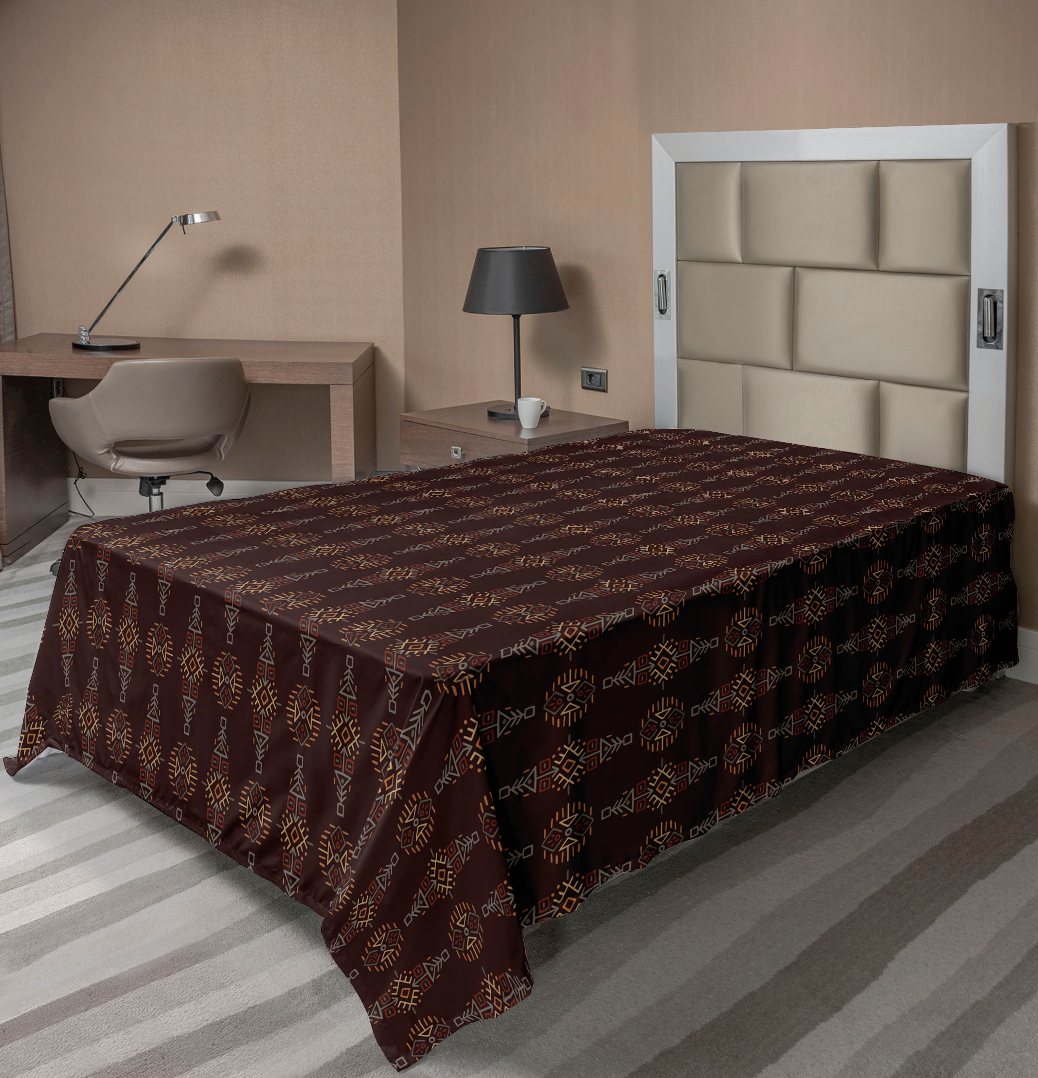 Tribal Flat Sheet, Australian Ethnic Aboriginal Culture Style Boho ...