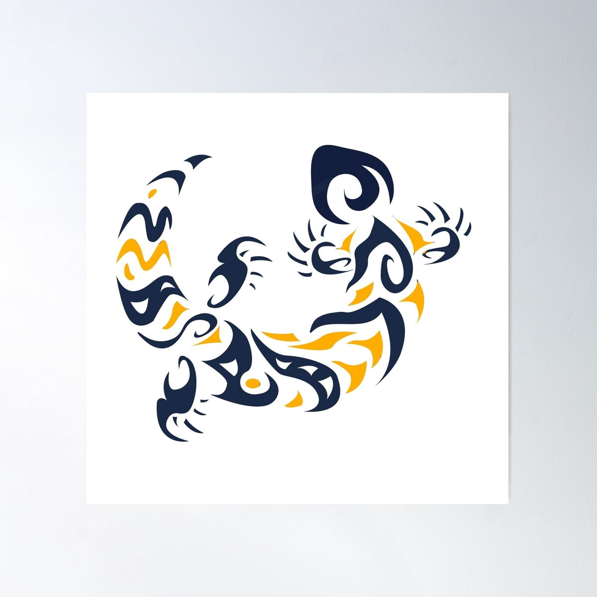 Tribal Gila Monster: Desert Spirit Poster Wall Art, Modern Wall Decor ...