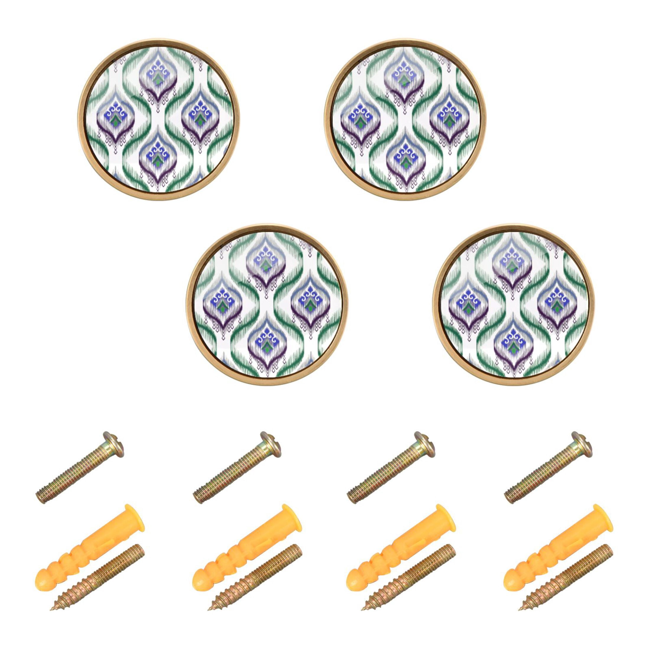 Tribal Indian Ethnic Mandala Boho Cabinet Knobs Kitchen Drawers Knobs ...