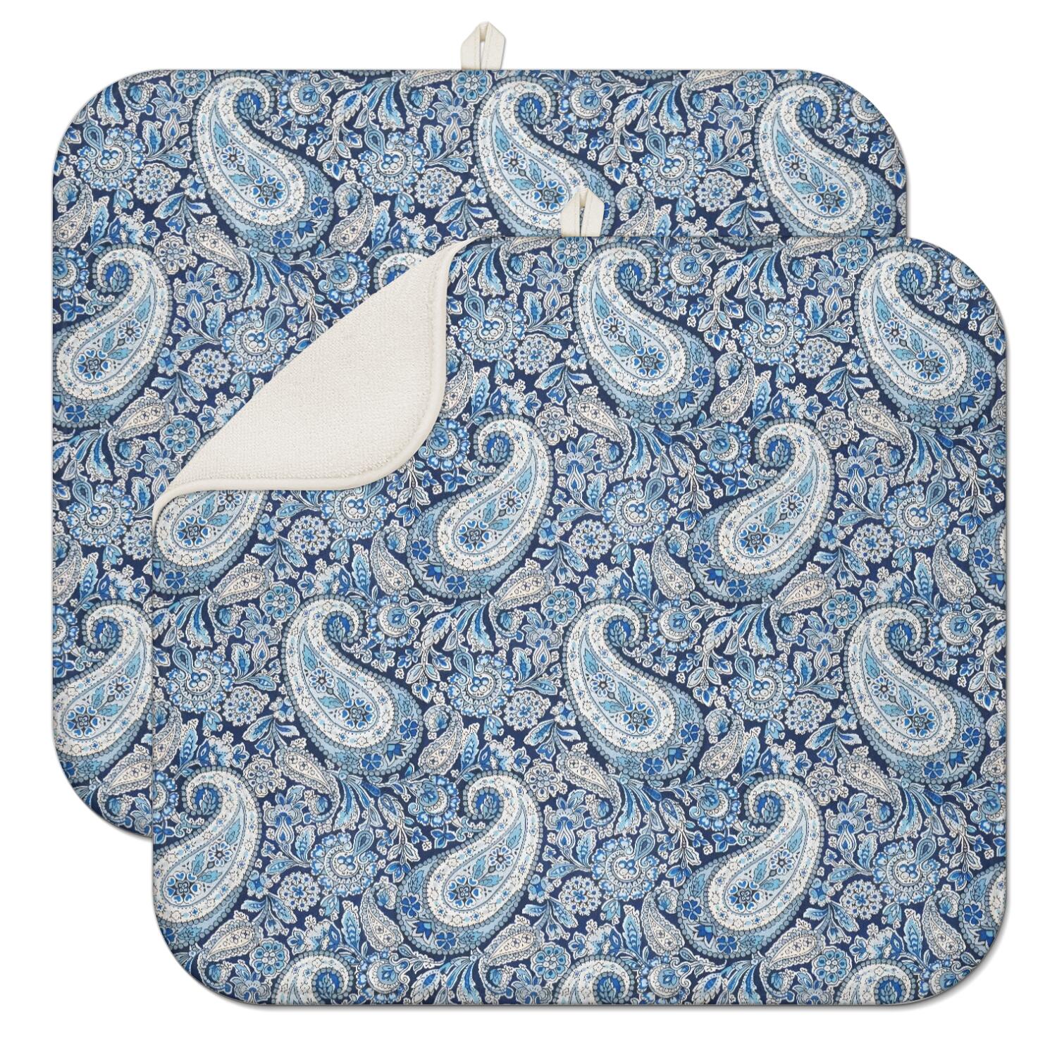 Tribal Minimalist Machine Washable Dish Drying Pad Reversible Rack Pad ...