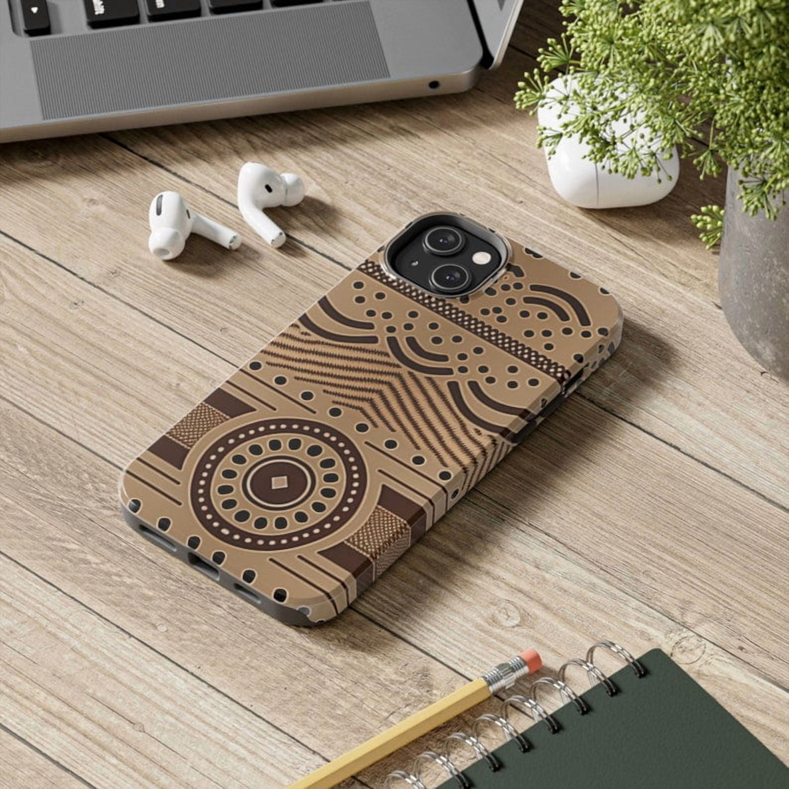 Tribal Minimalist Phone Case for iPhone 11 to 16 Native American Boho ...