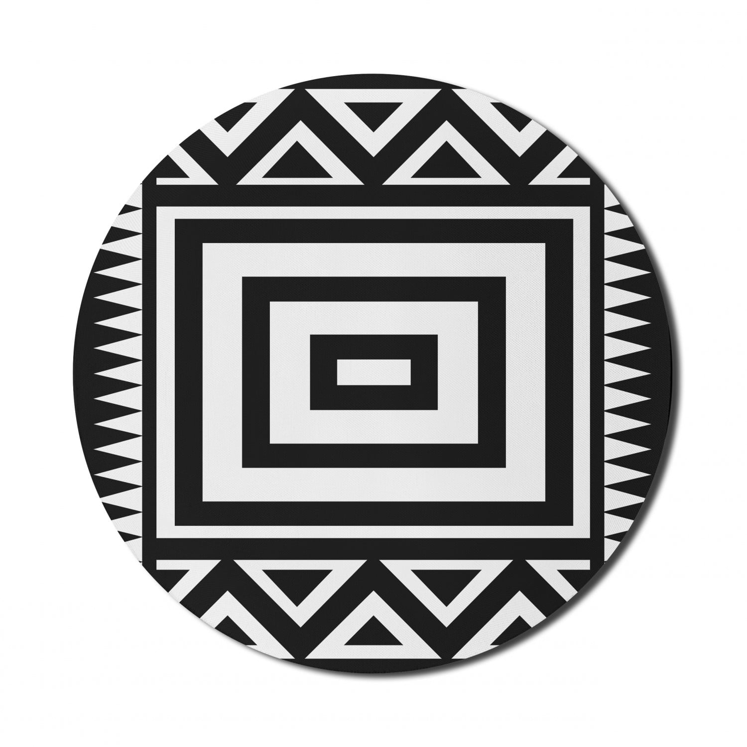 Tribal Mouse Pad for Computers, Aztec Minimalist Ethnic Pattern with ...