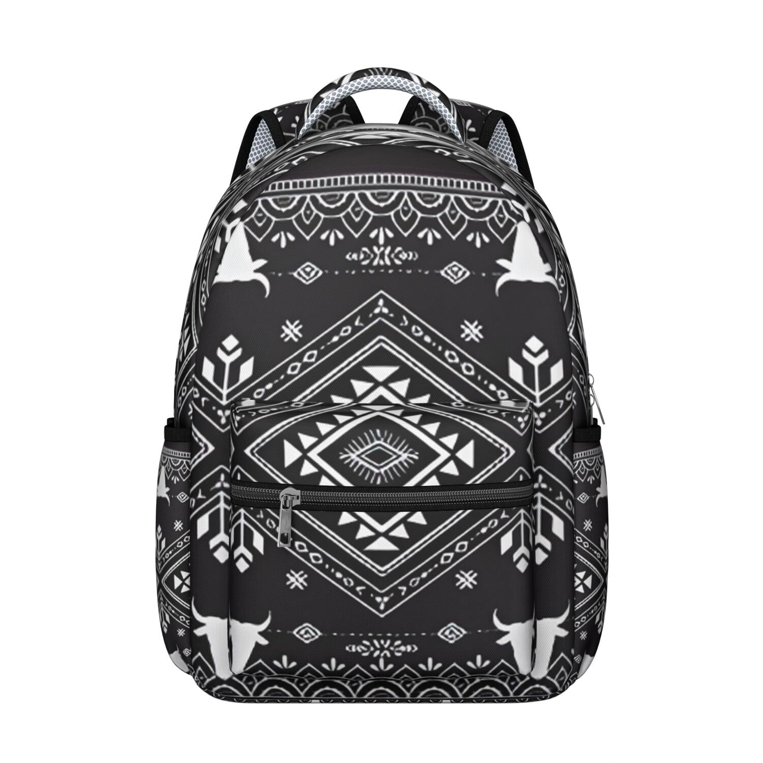 Tribal Patterns Rustic Decor Student Backpack - Stylish & Functional ...