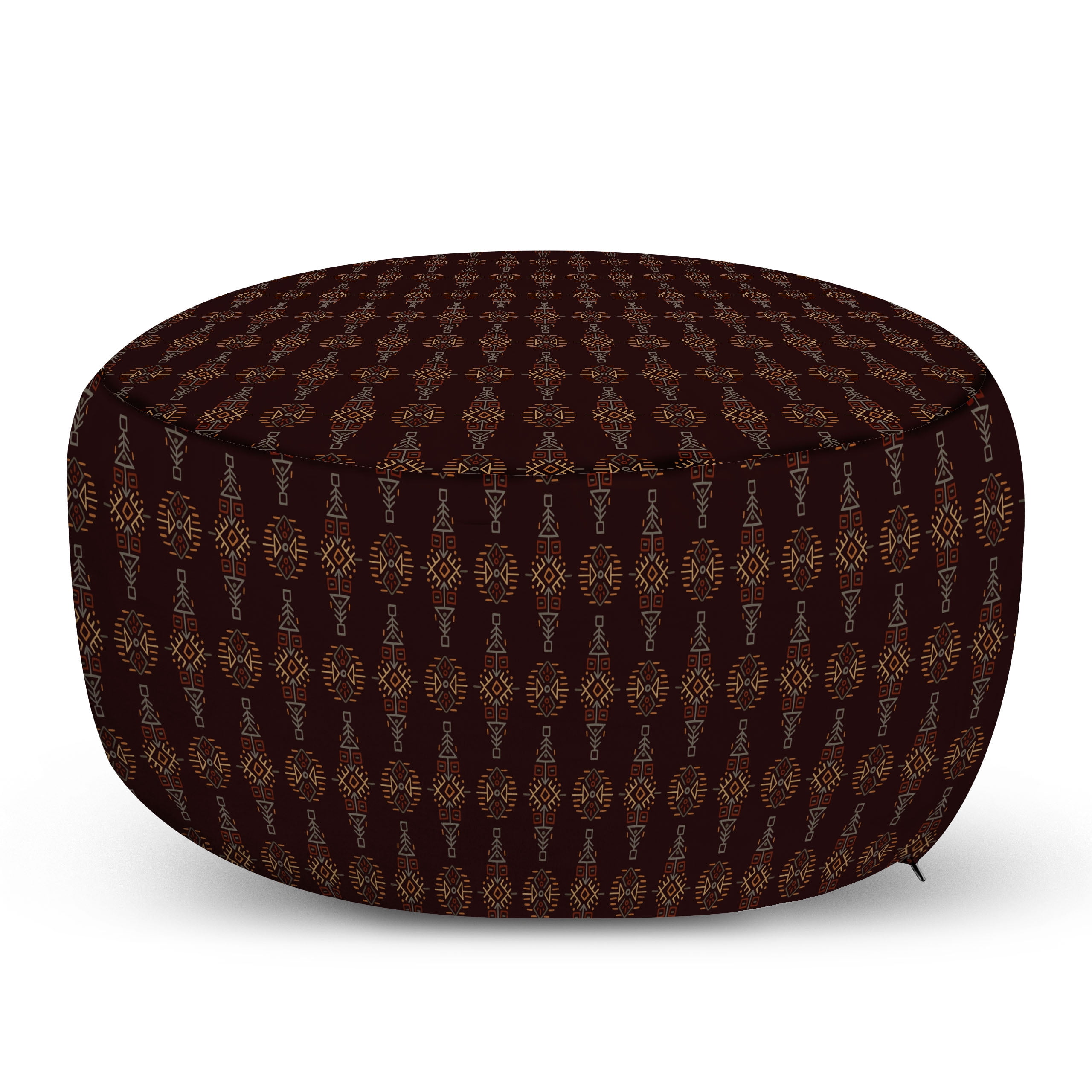 Tribal Pouf Cover with Zipper, Australian Ethnic Aboriginal Culture ...