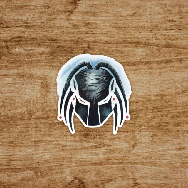 Tribal Predator Sticker - Futuristic Sci-Fi Warrior Decal For Laptops ...