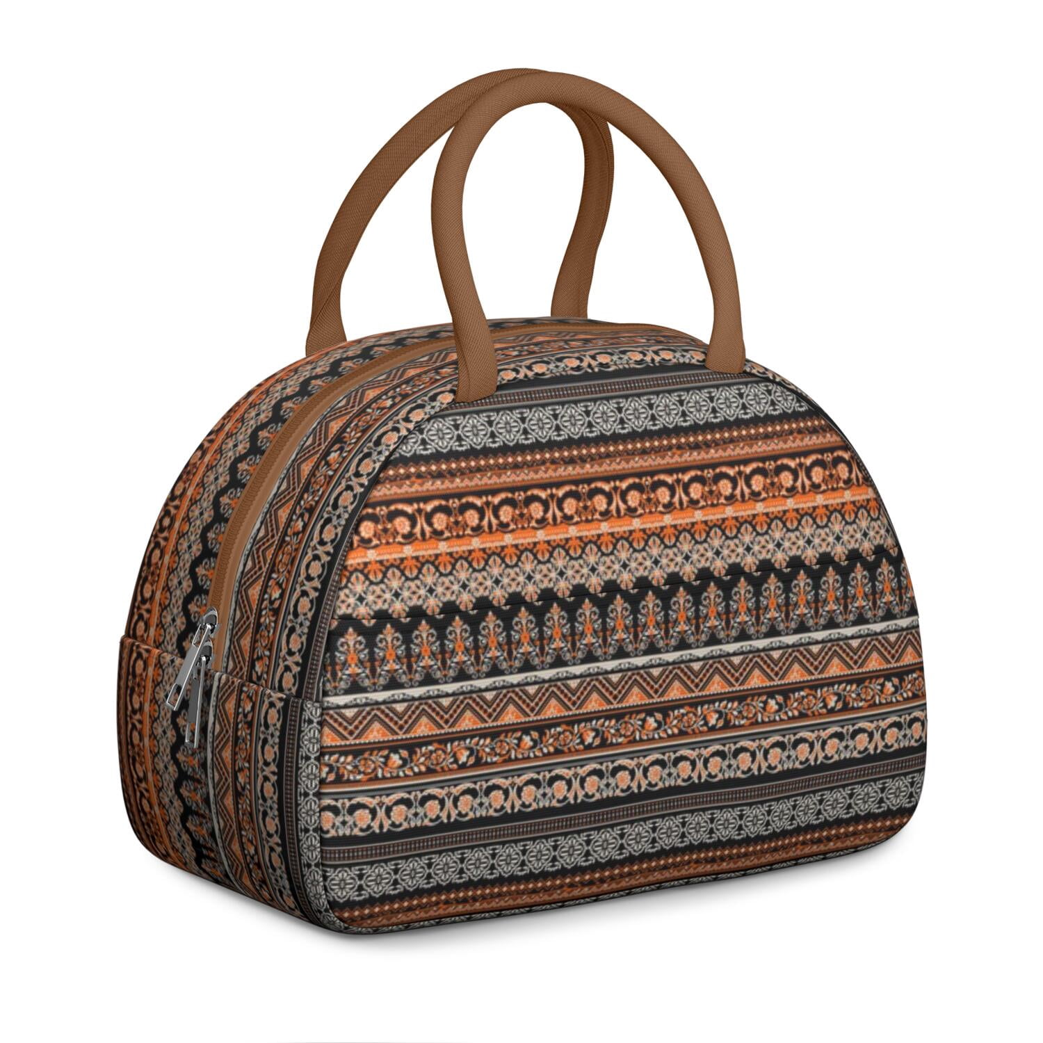 Tribal Print Lunch Box for Work & Travel - Vintage Inspired Insulated ...
