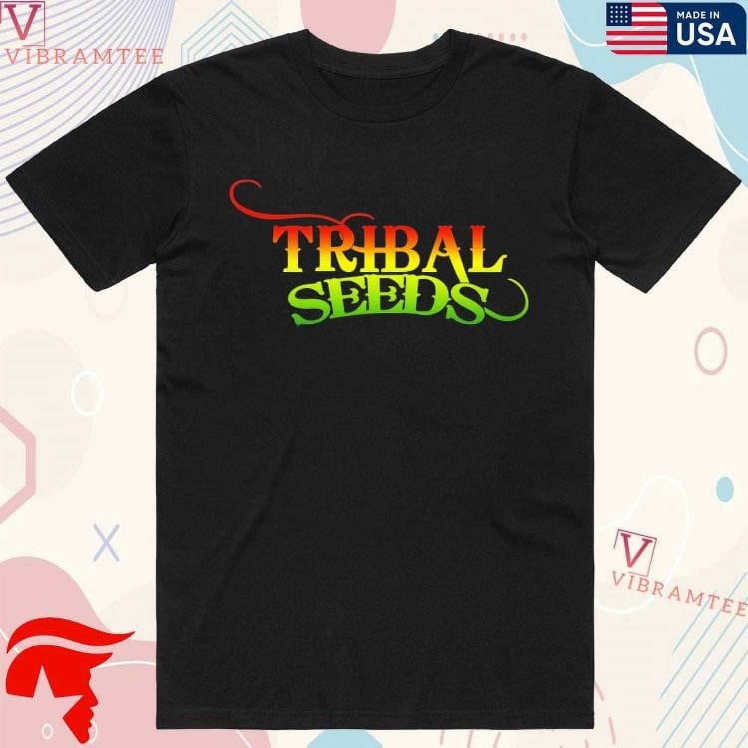 Tribal Seeds Rasta Logo T-shirts - Walmart.com