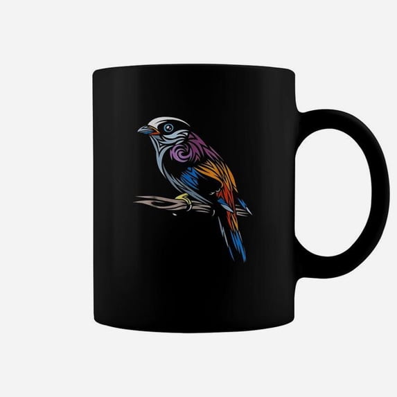Tribal Sparrow Tropical Bird Coffee Mug - Walmart.com