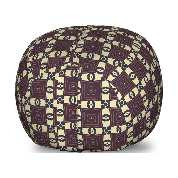 Abstract Storage Toy Bag Chair, Colorful Trapezoid Stripes Contemporary ...