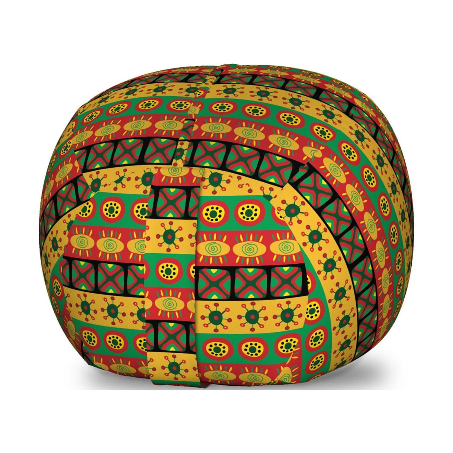 Tribal Storage Toy Bag Chair, Oriental Arrangement of Classic Culture ...
