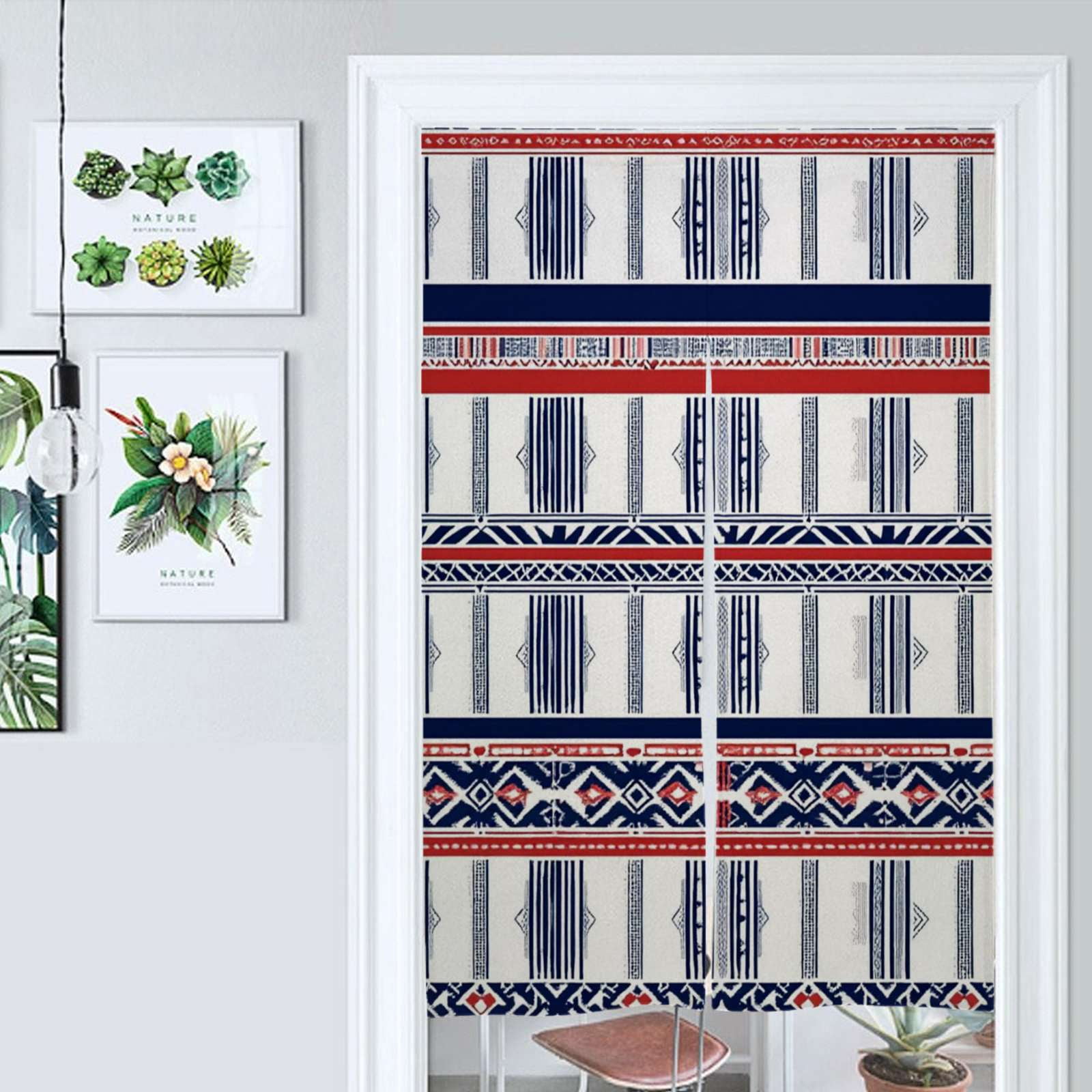 Tribal Striped Textile Pattern Design Door Curtain Nordic Living Room ...