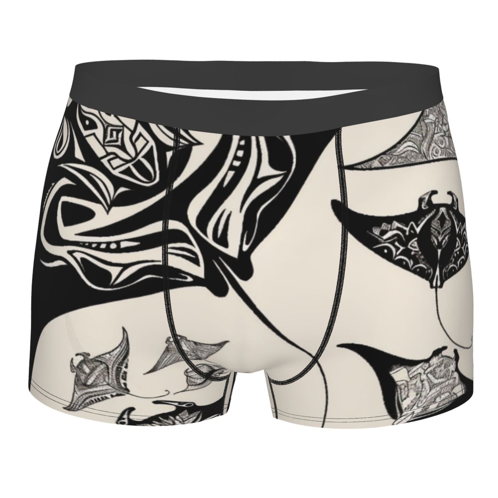 Tribal Tattoo Design Art of Manta Men's Novelty Briefs Funny Shorts ...