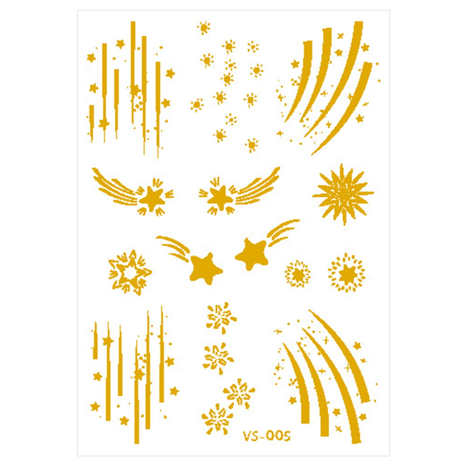 Tribal Tattoo, Metal Temporary Tattoo Stickers Face Gold Temporary ...