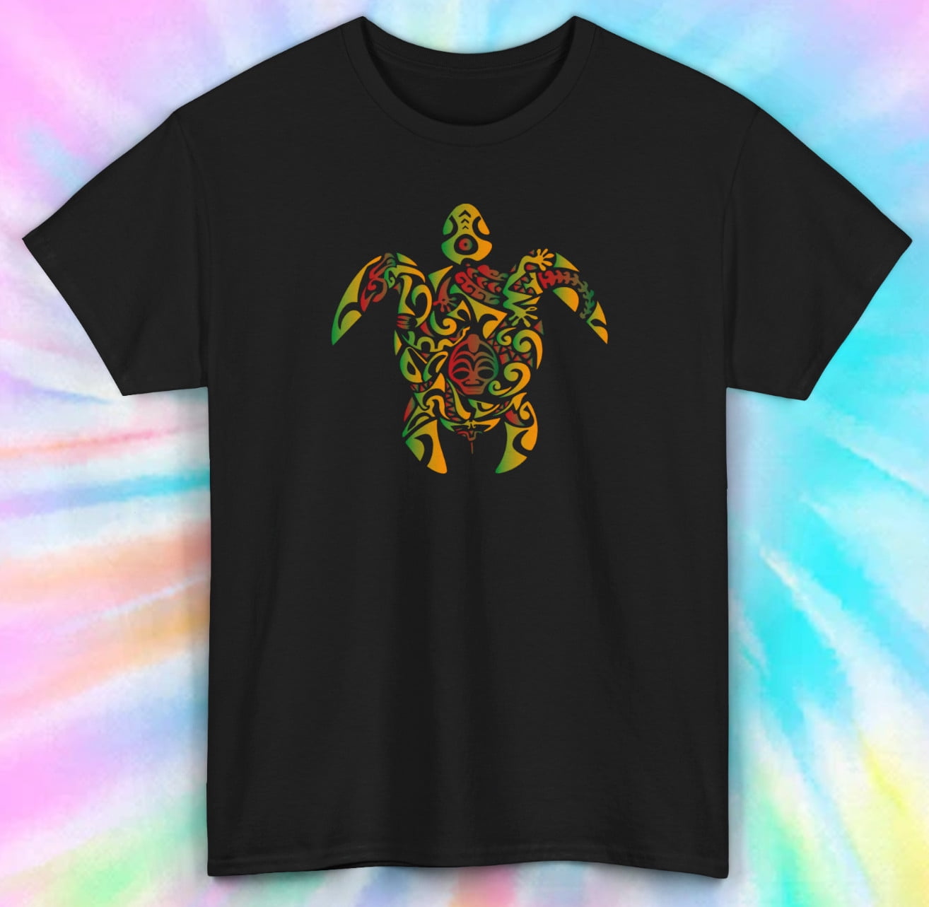 Tribal Turtle Tee | Ornate Maori Design | Oceanic Art | Sizes S-5XL ...