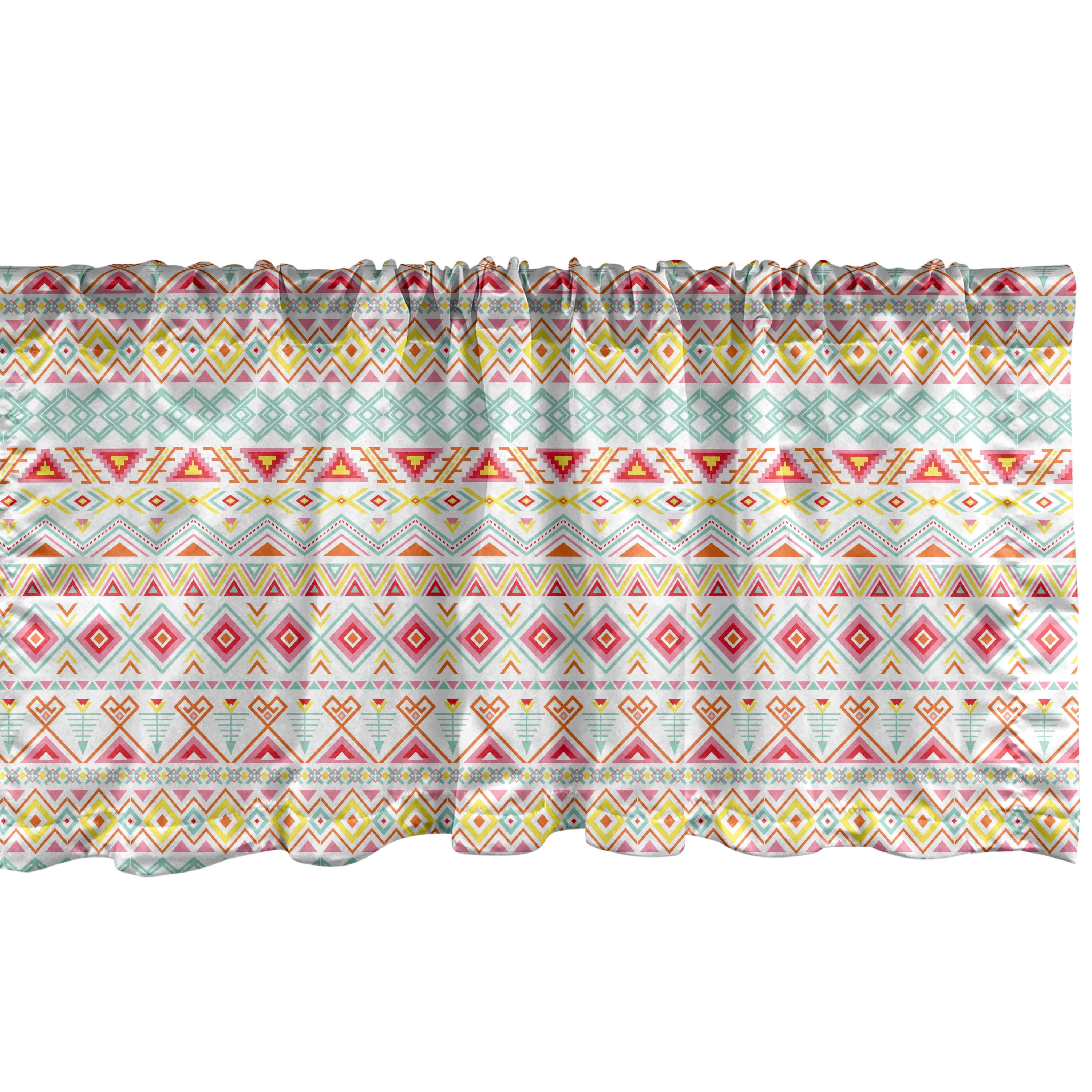 Tribal Window Valance Pack Of 2 Aztec Inspired Patterns Stripes Fun