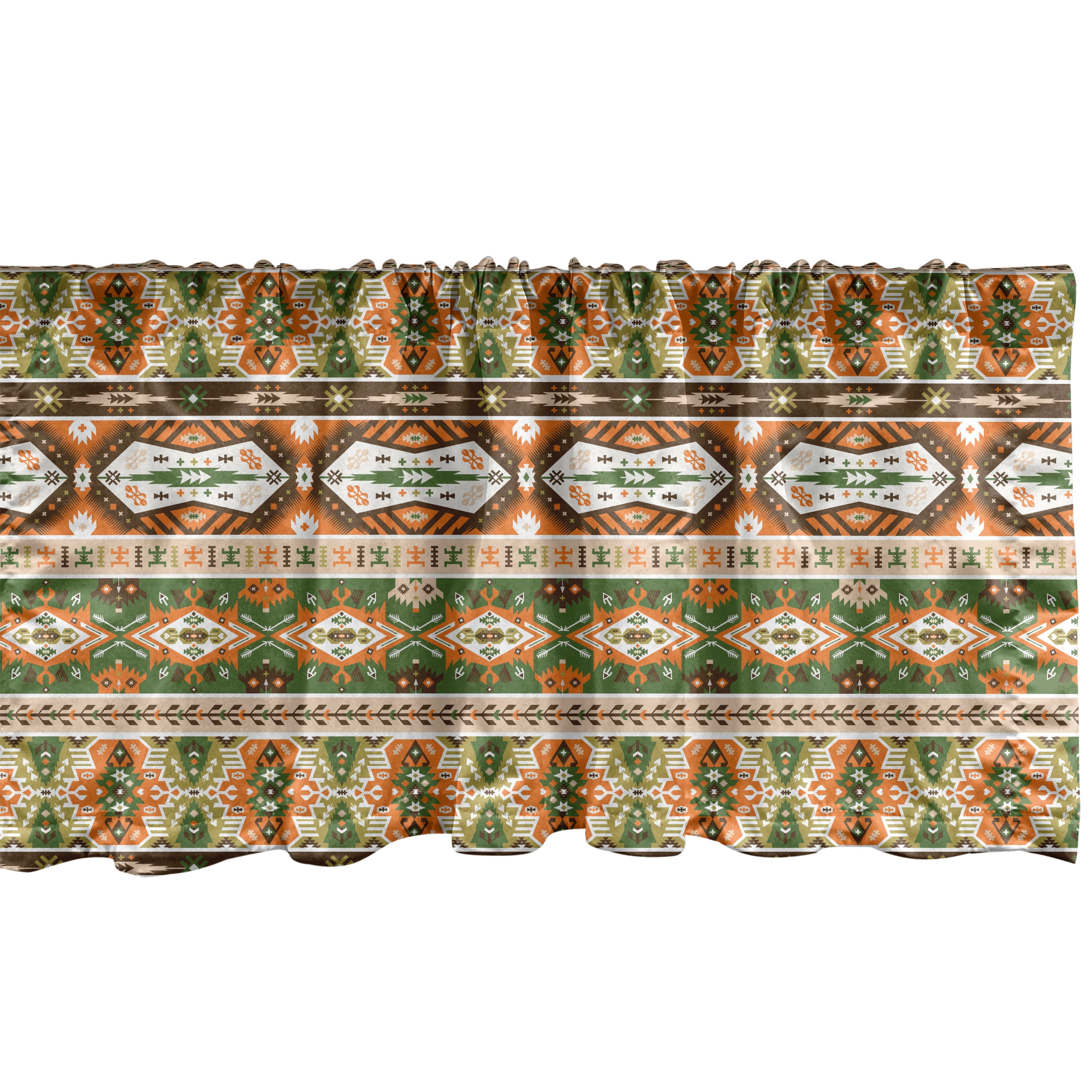 Tribal Window Valance Vector Design With Aztec Mayan Culture Style