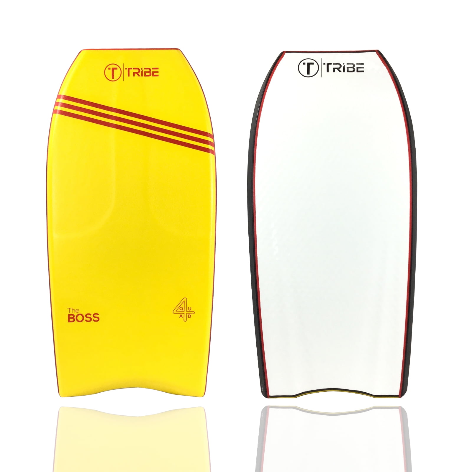 Tribe Boards Boss QUAD 42.5" YL/BK/WH Bodyboard - Walmart.com