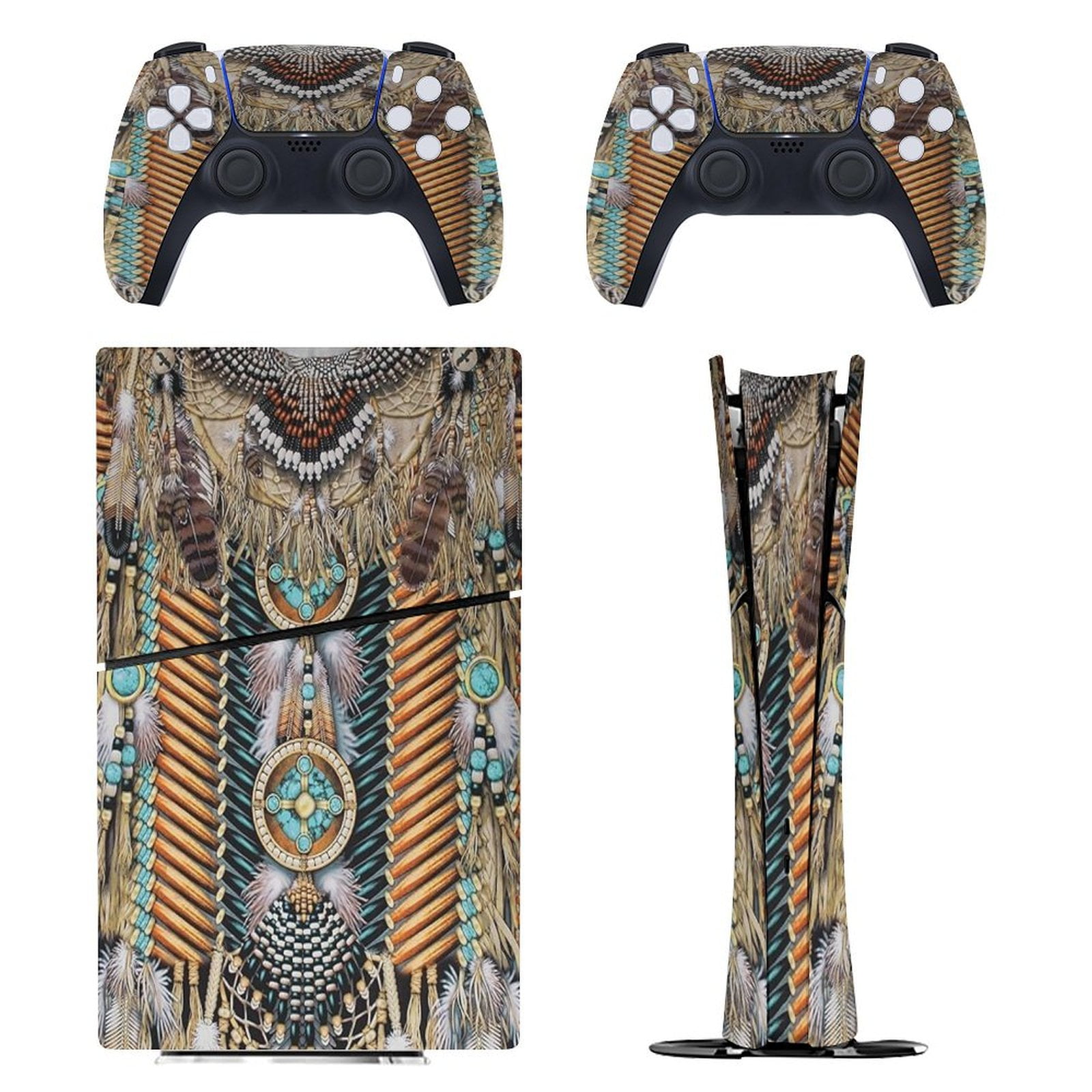 Tribe Elements Print PS5/PS5 Pro/PS5 Slim Digital Disc Skin Sticker For ...
