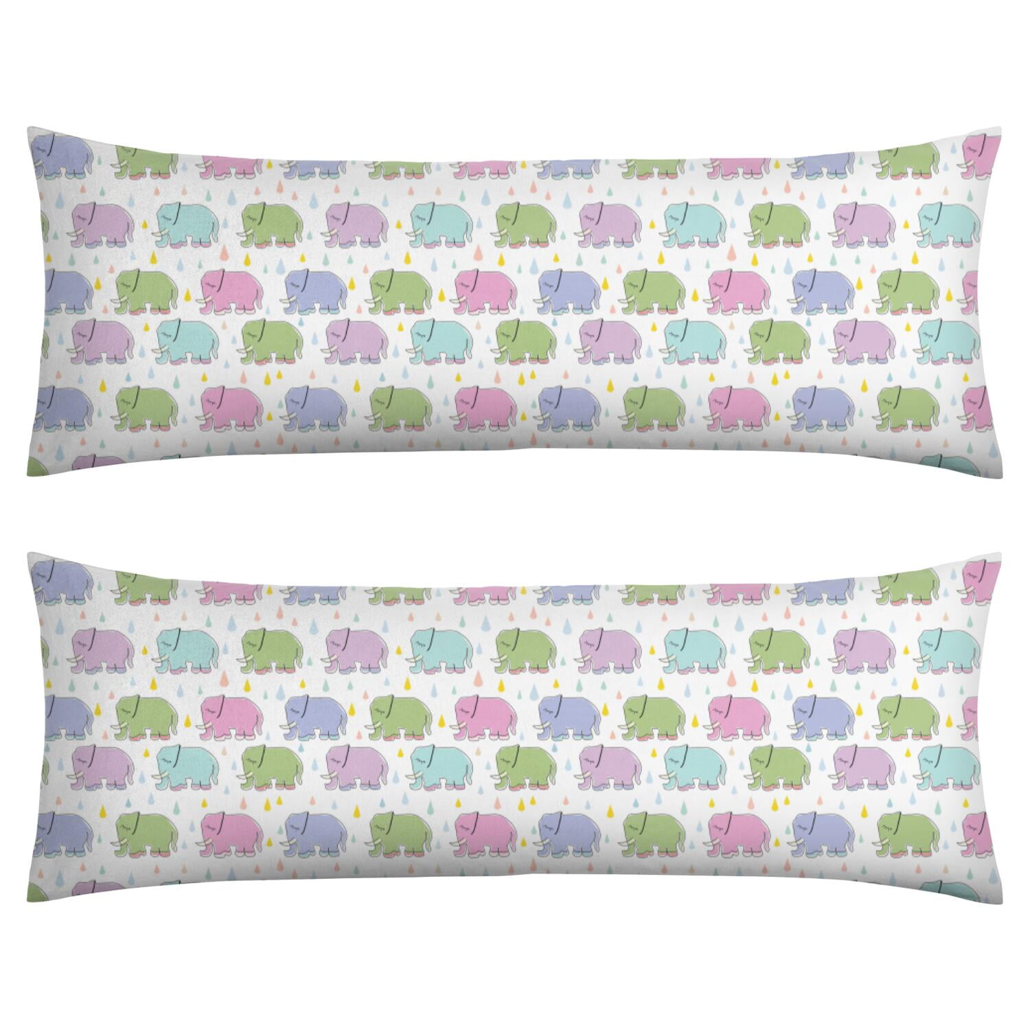 Tribe Pattern Body Pillow Case 20x54 - Elephant Boho Bohemian Mandala ...