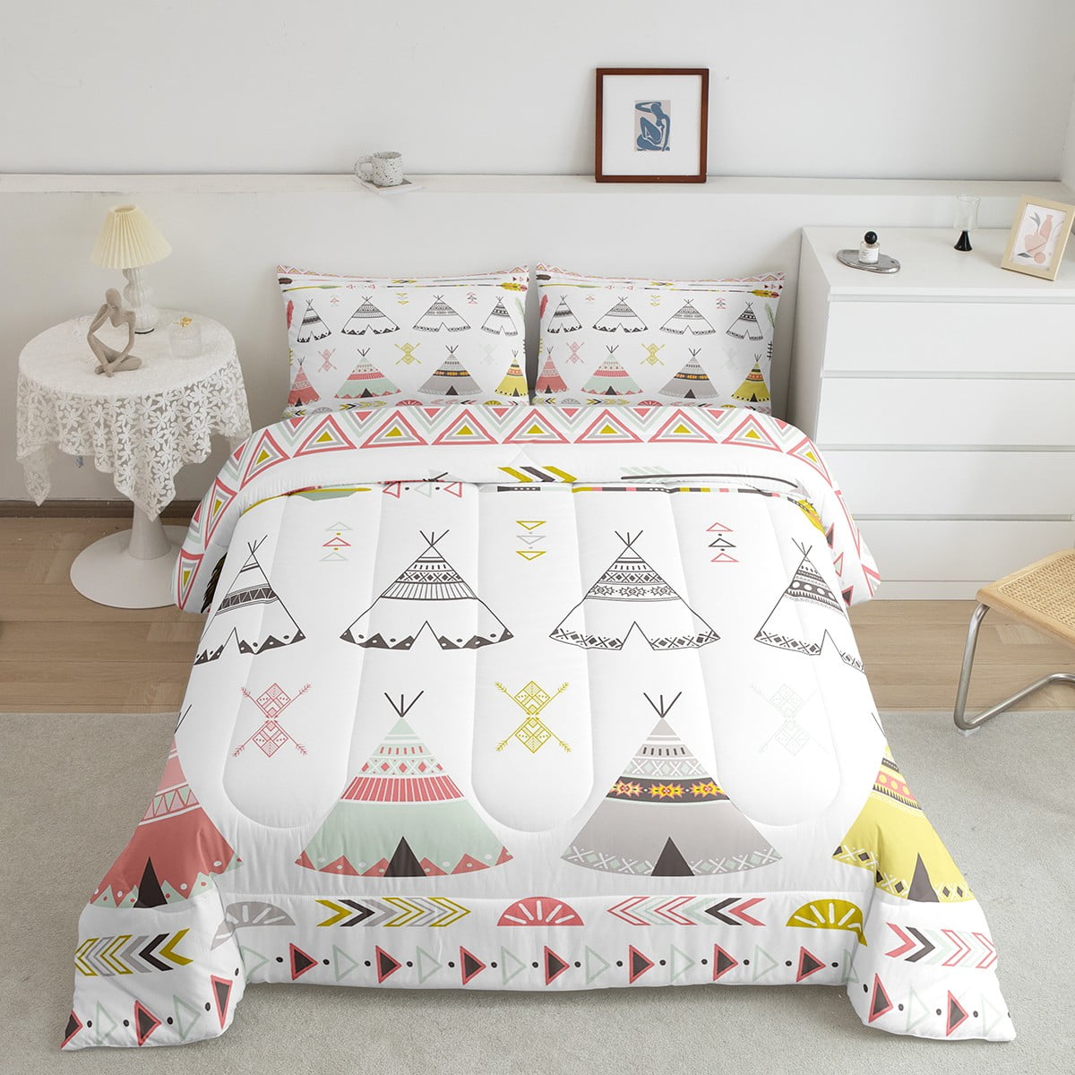 Tribe Tent Bedding Set Ethnic Tribe Arrow Aztec Quilt Southwest Designs