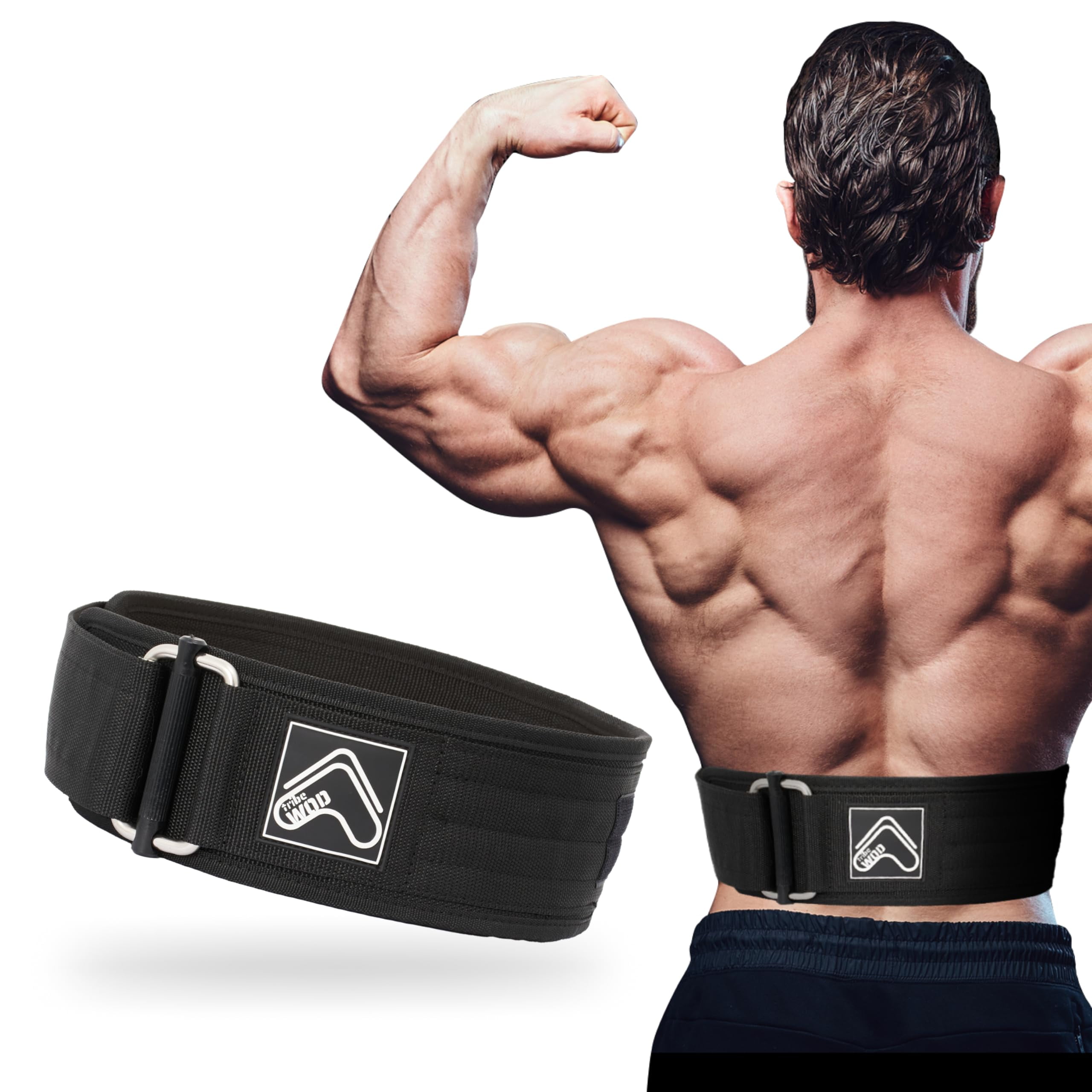 Tribe WOD Weight Lifting Belt - 0.7x3.9x35.4" - Self-Locking Power ...