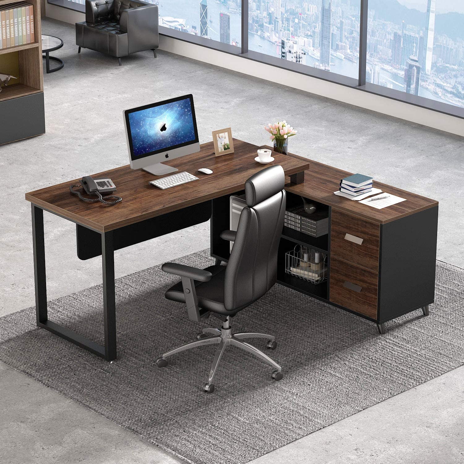 TribeSigns 55 Inch Large Executive Office Desk Italy Ubuy