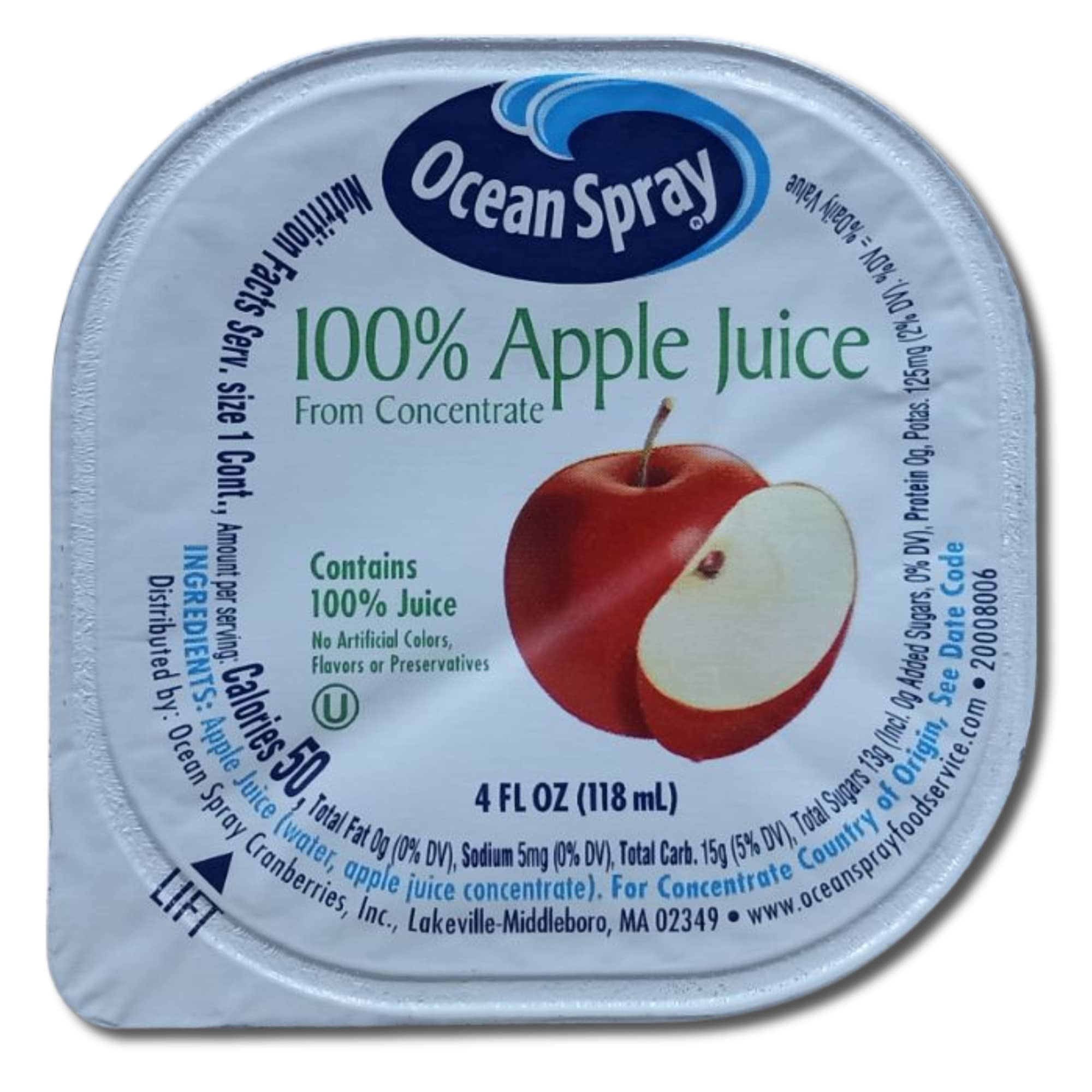Ocean Spray Apple Juice Individual Cups Value Pack 4 Fl Oz Cup | Pack ...