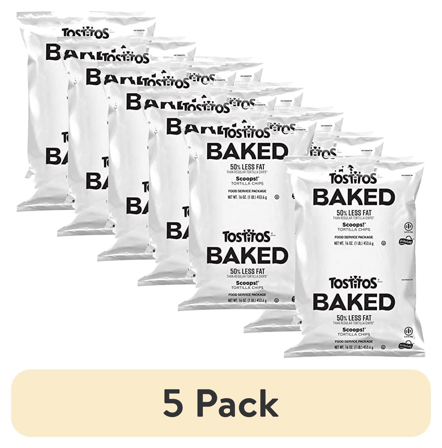 (5 pack) Baked Tortilla Scoops, Ultimate Value Sized Food Service 1 lb ...